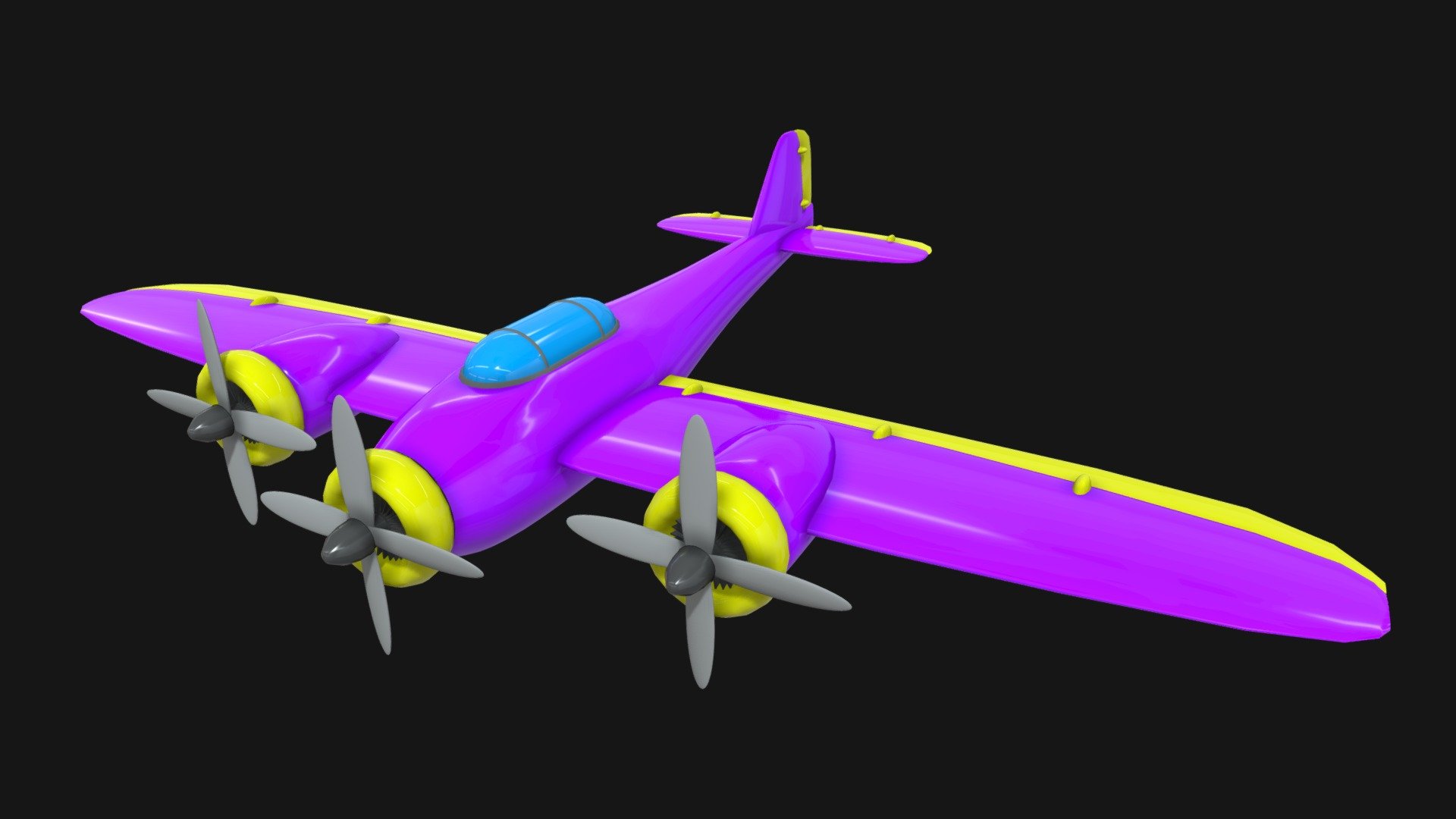 Toon plane 4 - Buy Royalty Free 3D model by Randall_3D [99c6afd ...