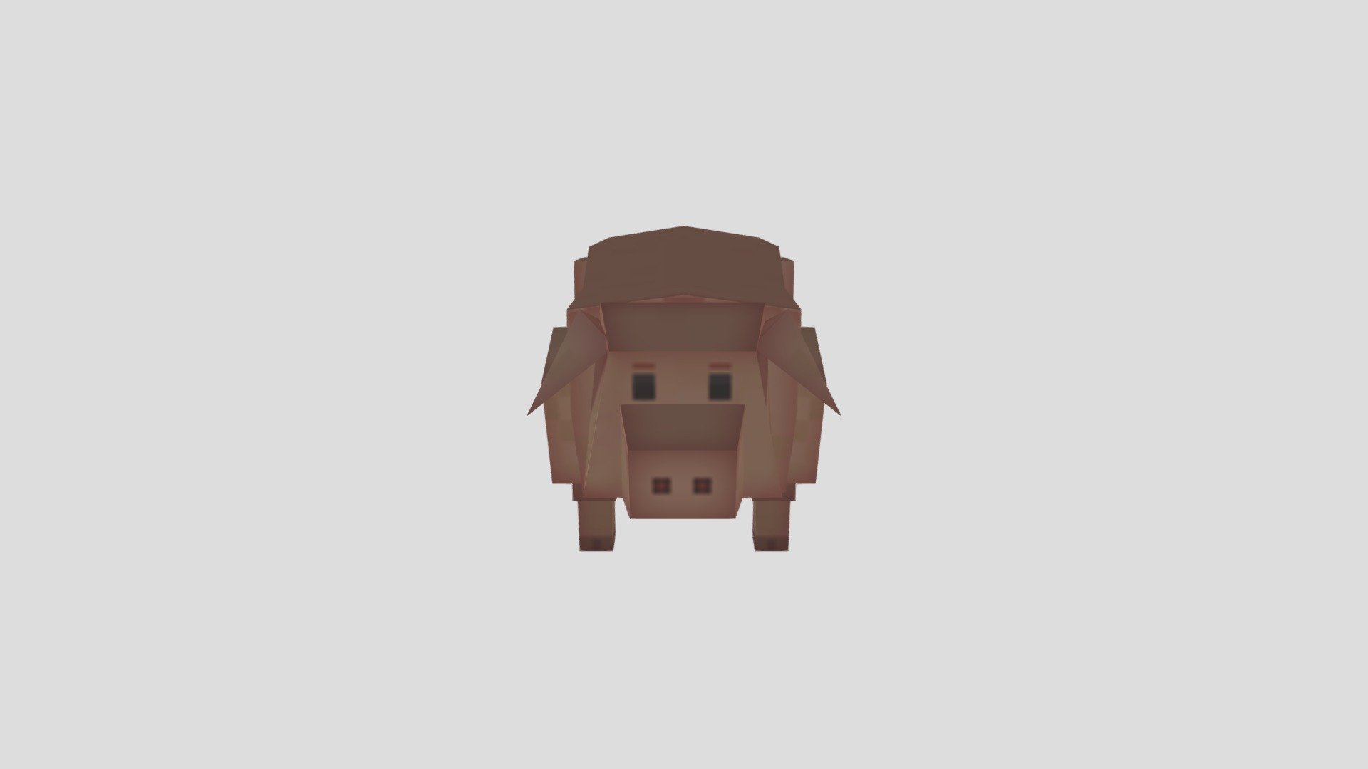 Pig model from blockymods/blockman go - Download Free 3D model by ...