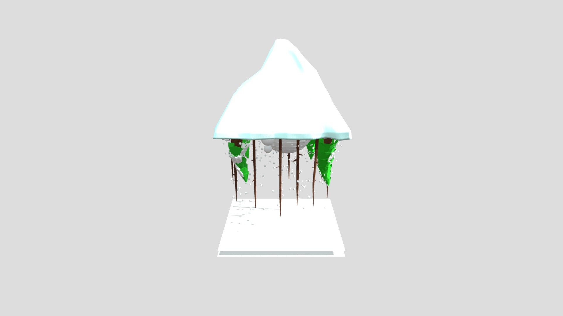 Bear and snow - 3D model by Hai.Dang.Pham [99c8667] - Sketchfab