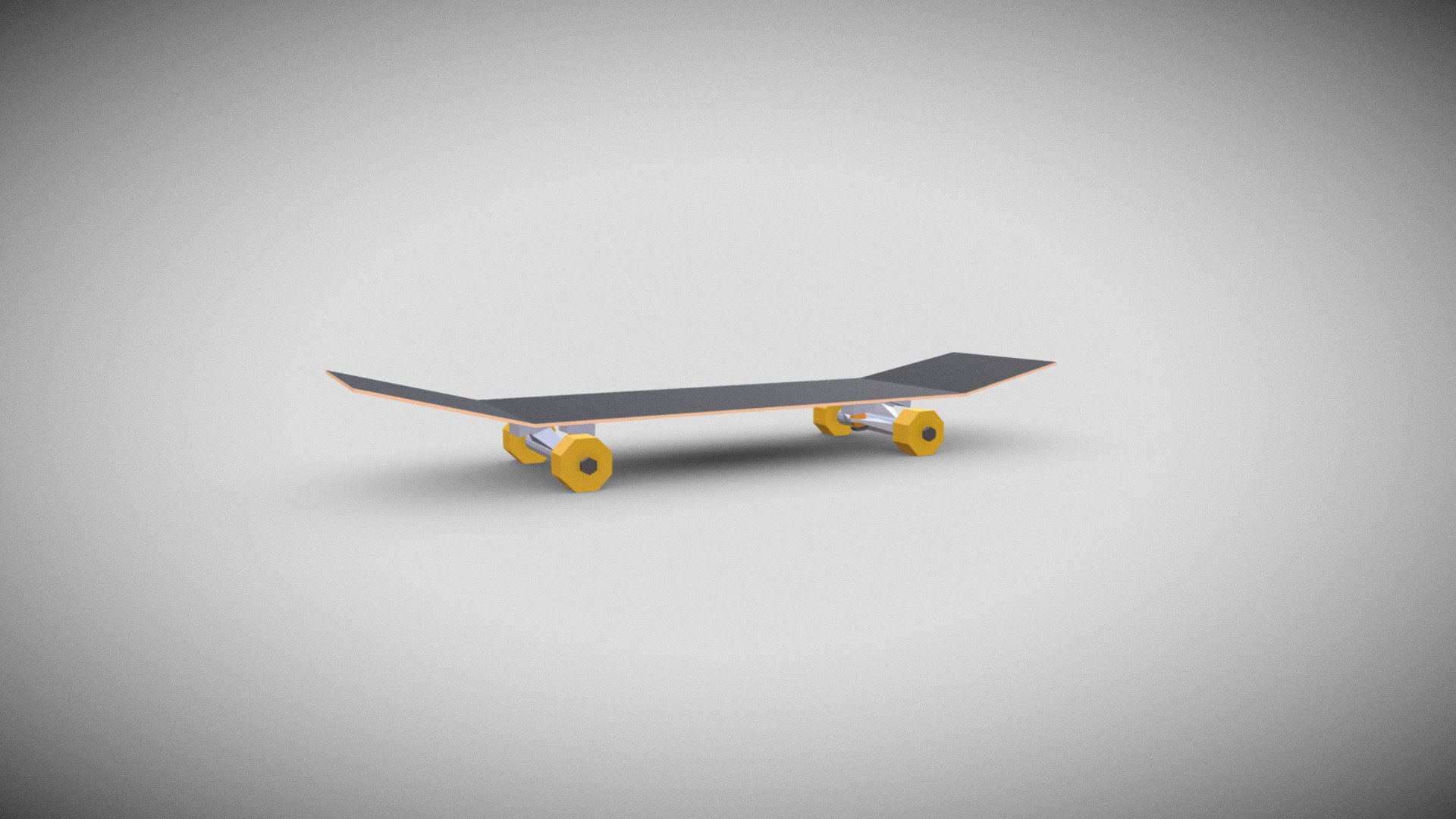 Low Poly Skateboard - 3D model by chilldotbiz [99c9569] - Sketchfab