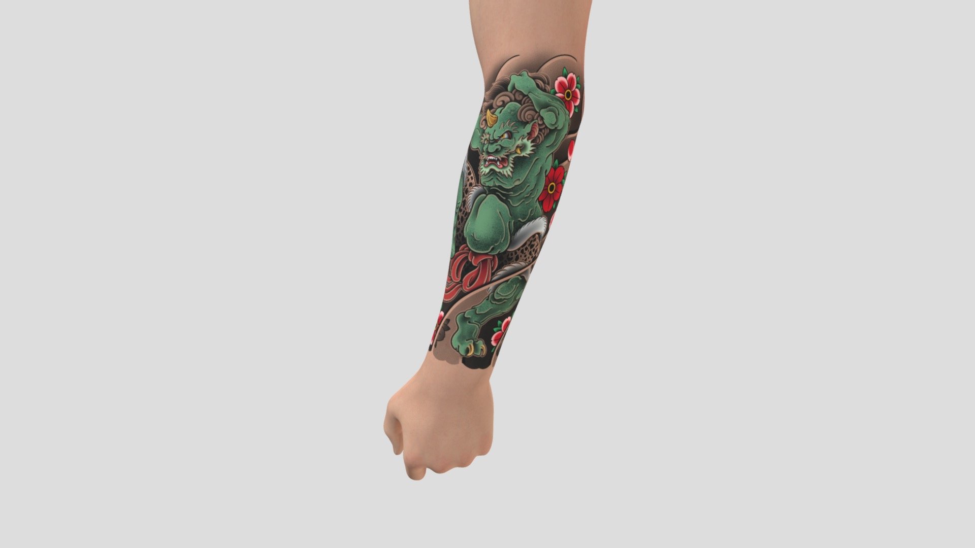 Custom_Fujin_Half_Sleeve - 3D model by Asikata [99d156d] - Sketchfab