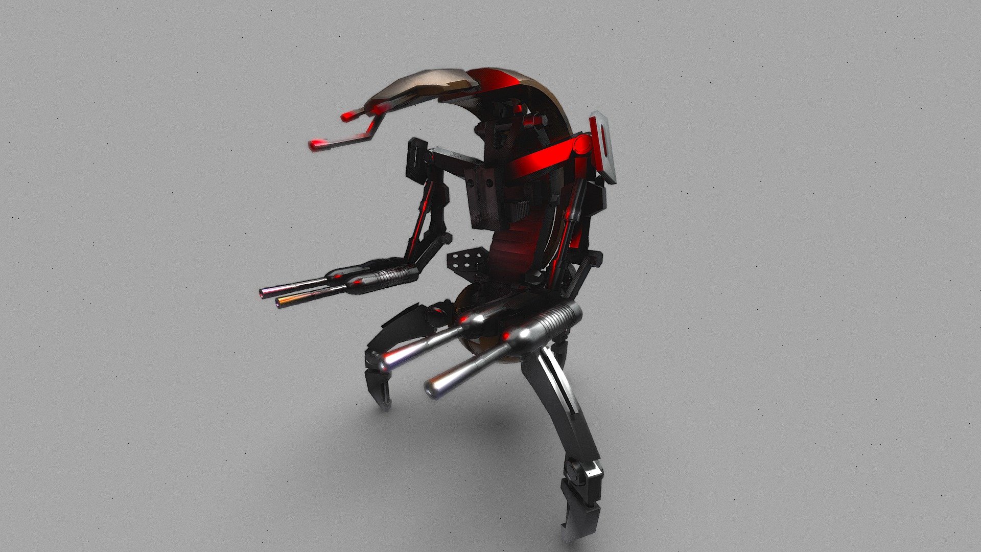 Droideka Remake - 3D model by J E I V E (@cat_critical) [99d2dc3 ...
