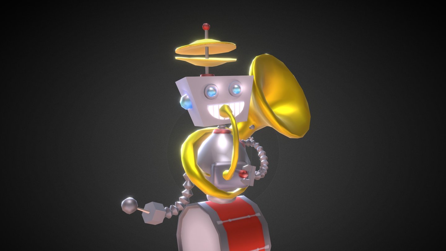 Robotic One Man Band - Download Free 3D model by Damco (@jondameron5 ...