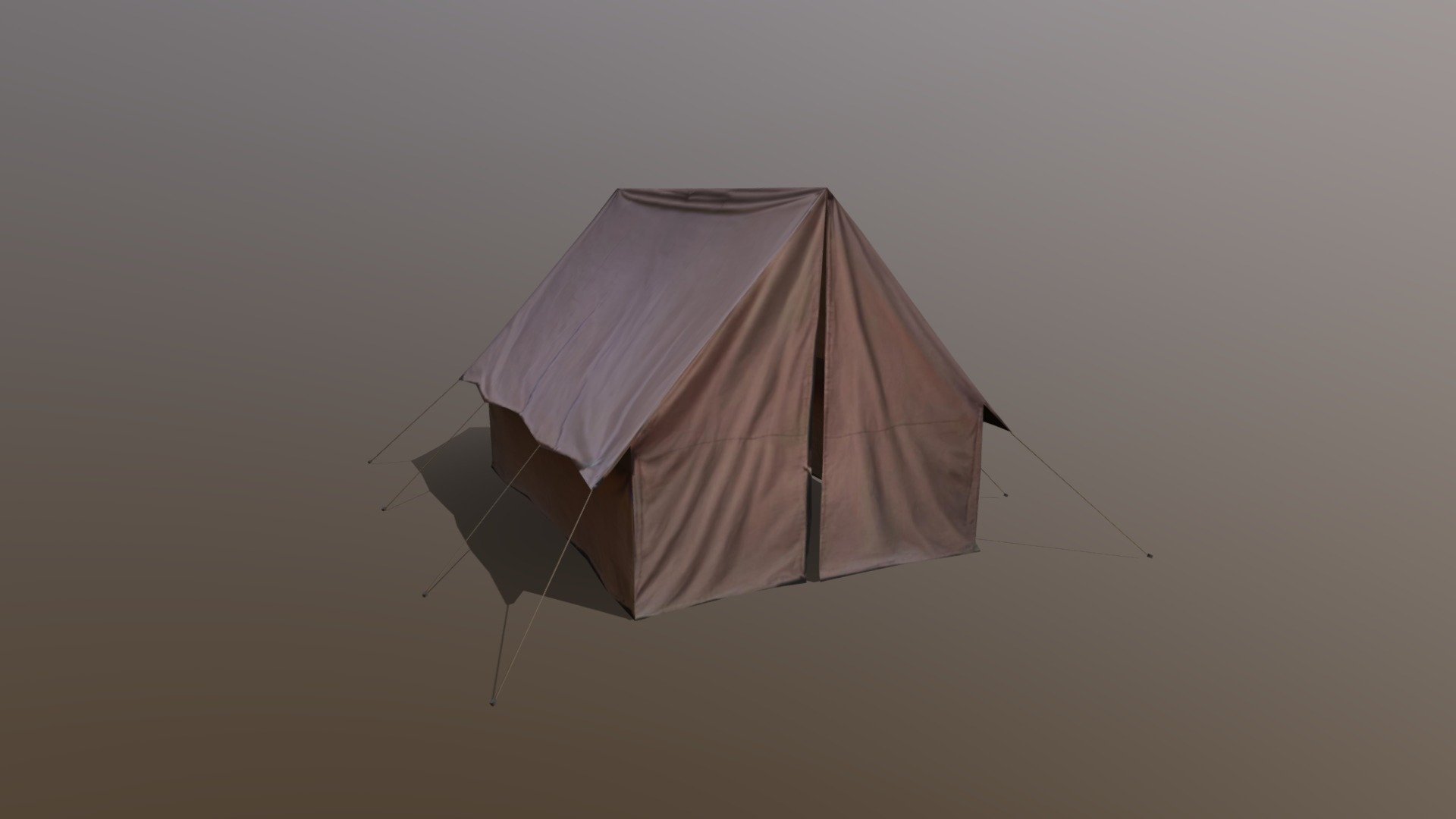 Canvas Tent - 3D model by Ben de Leeuw (@bendytoons) [99d5392] - Sketchfab