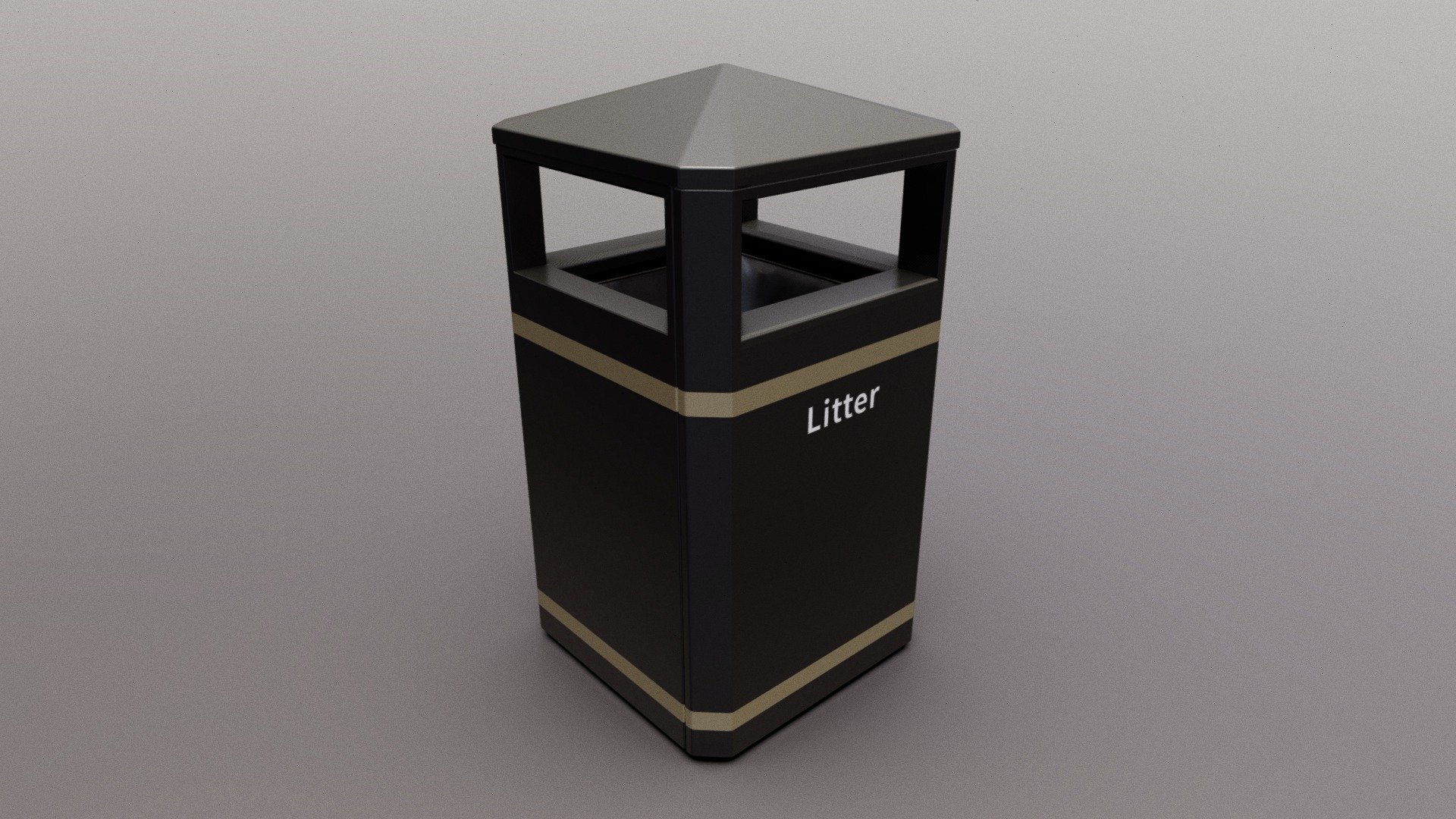 Modern British Street Bin - Download Free 3D model by Jack Kelly ...