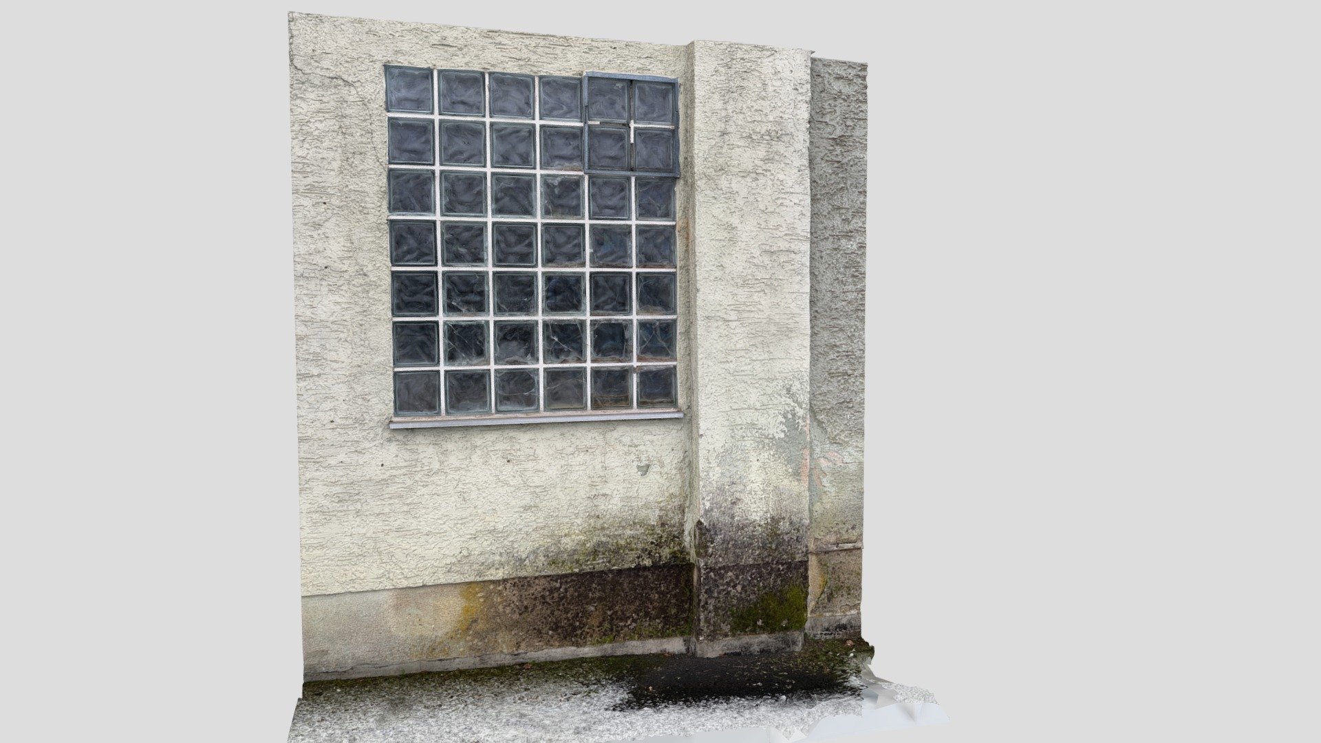 Wall of an industrial building / broken window - Download Free 3D model ...
