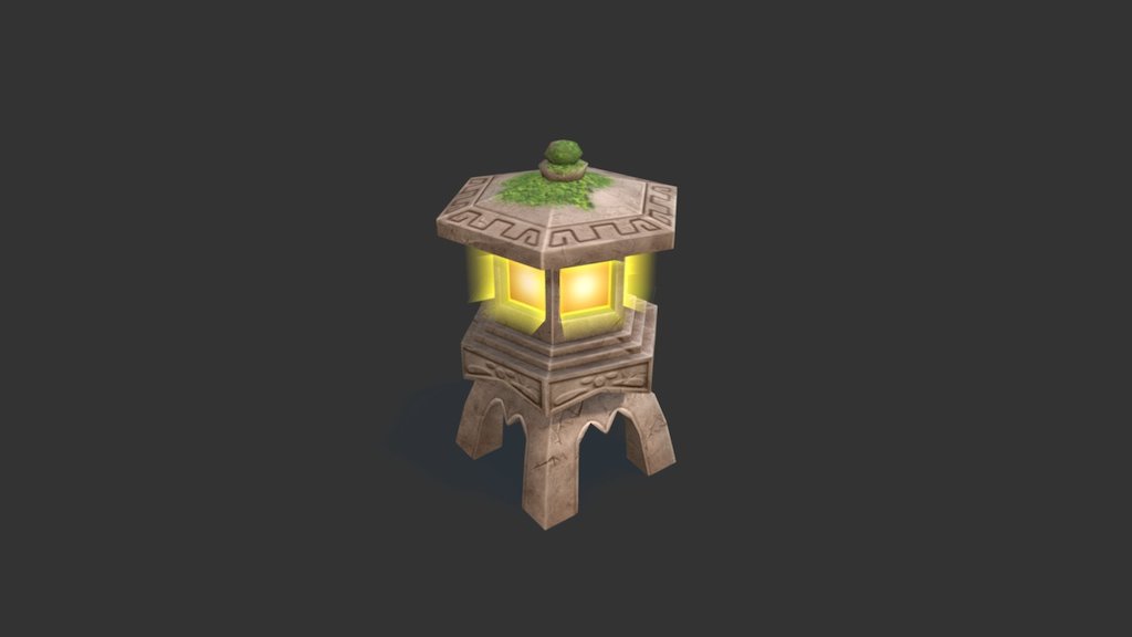 Stone Lantern - 3D model by Serhii (@lokitemplar) [99dd094] - Sketchfab