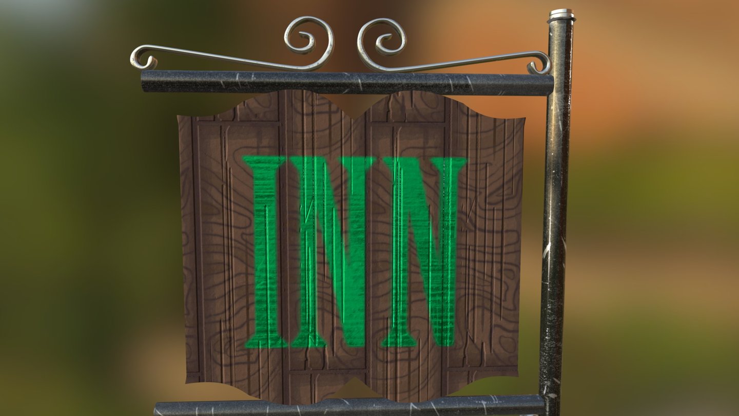 Inn Sign - 3D model by Zhollt (@Zholltmos) [99dfdd5] - Sketchfab