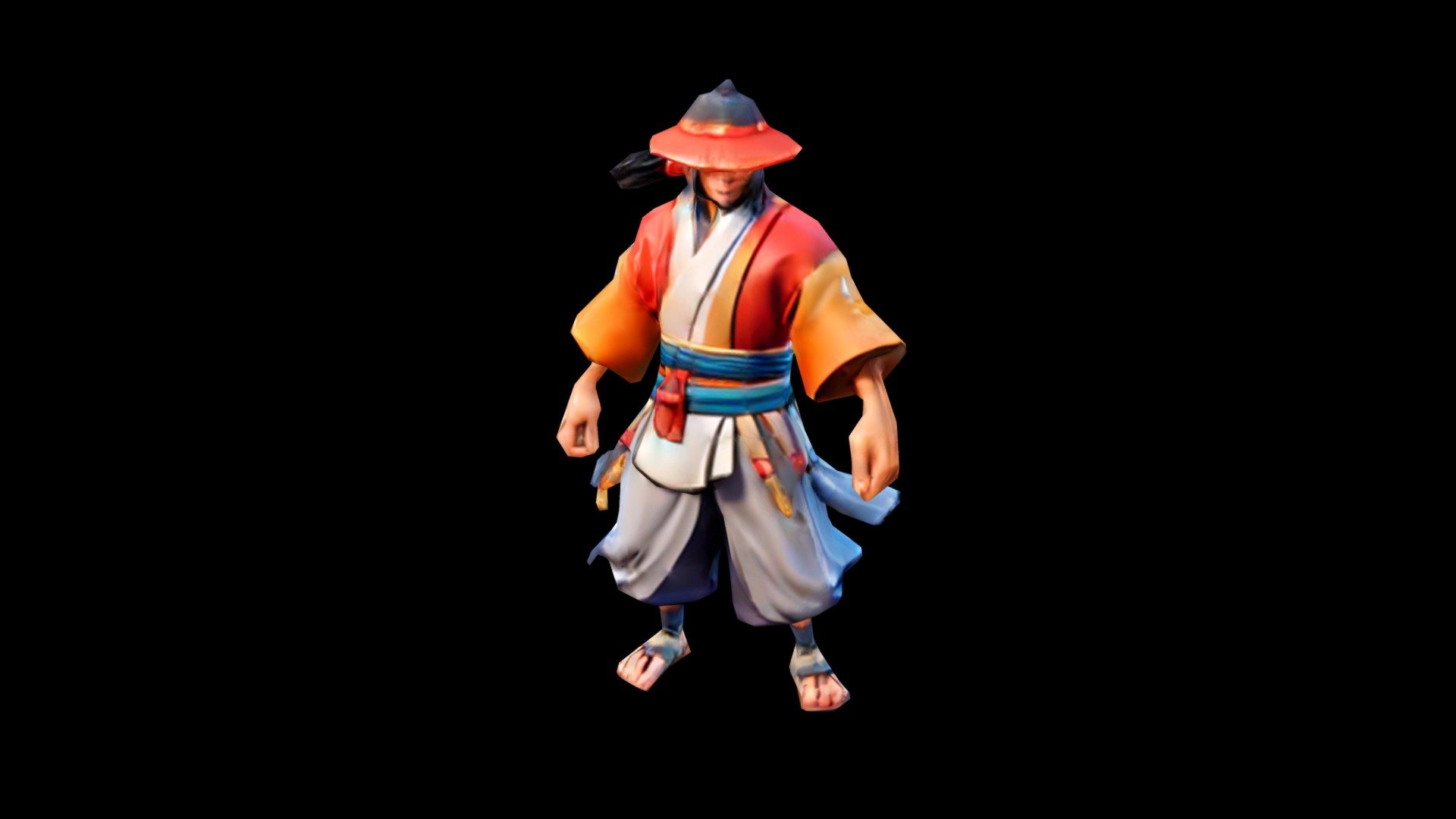 Colorful samurai figure animated - Download Free 3D model by klrxyz ...