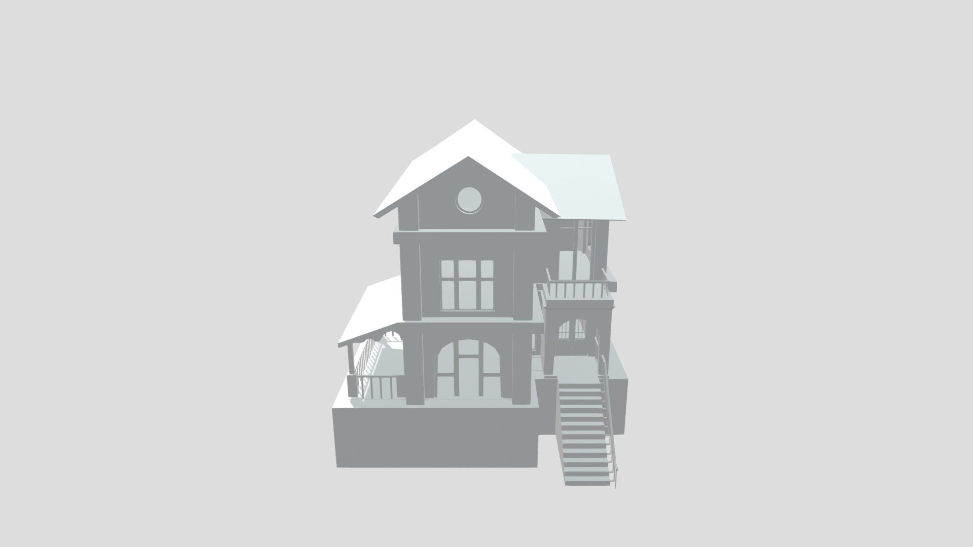 Casa sem textura - 3D model by hnjjk_ [99e3025] - Sketchfab