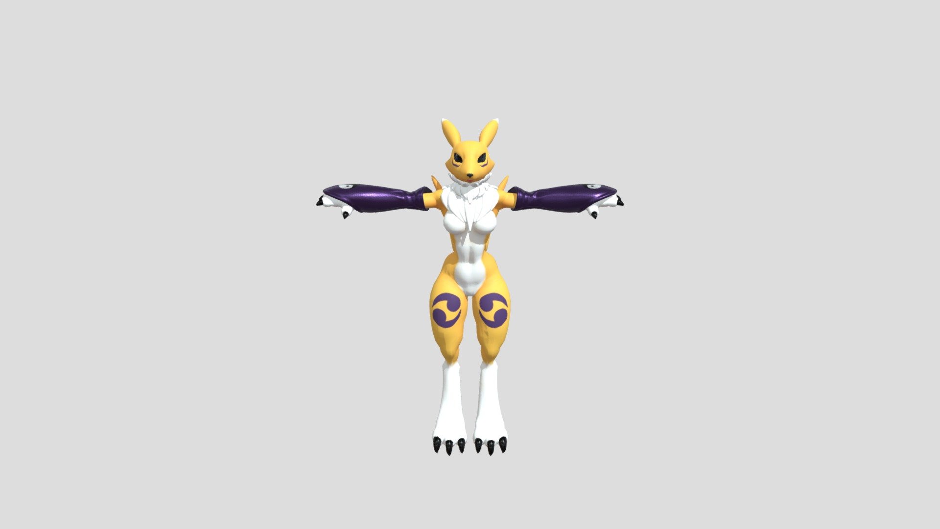 Renamon - Download Free 3D model by pseudosacros [99eb818] - Sketchfab