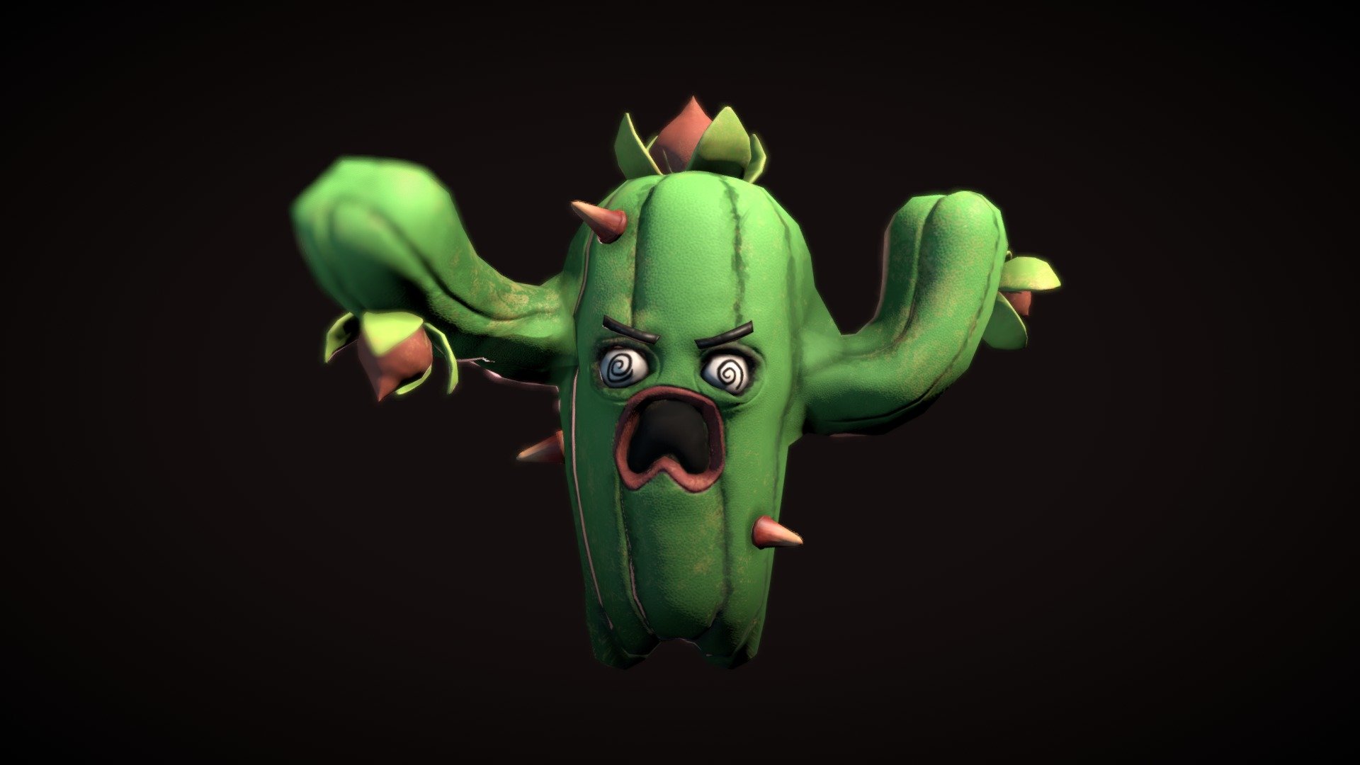 Low-Poly Cactus ( Enemy ) - Buy Royalty Free 3D model by Aaron Lee ...