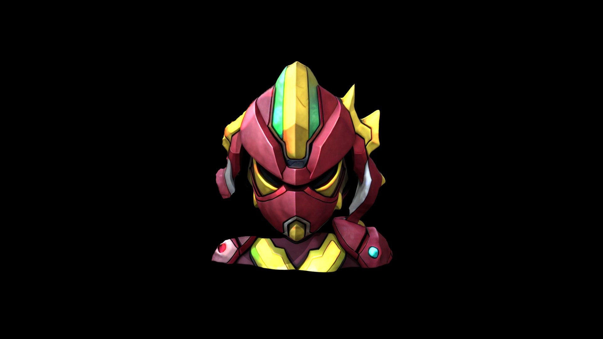 Helmet Mask Robot Cartoon 2206 - Download Free 3D model by klrxyz ...