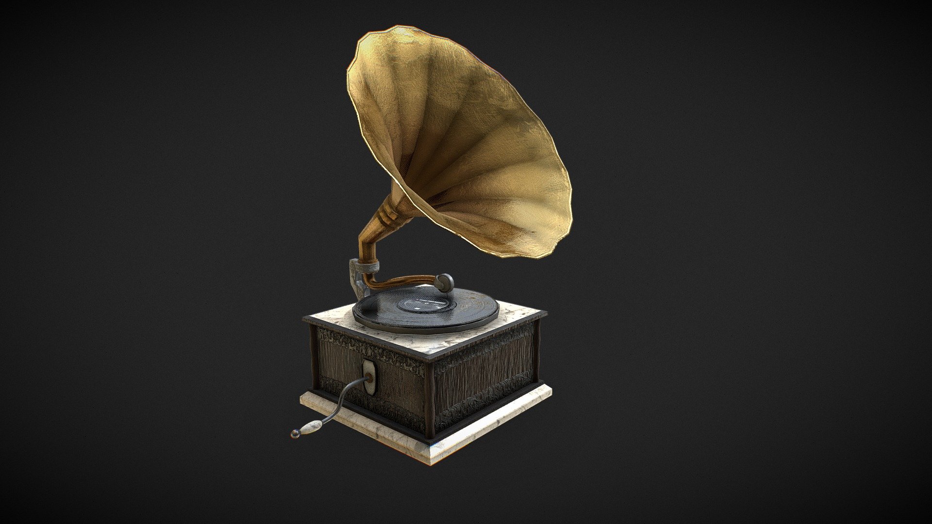 gramofon - 3D model by jedrzej.szabla [99ee70d] - Sketchfab