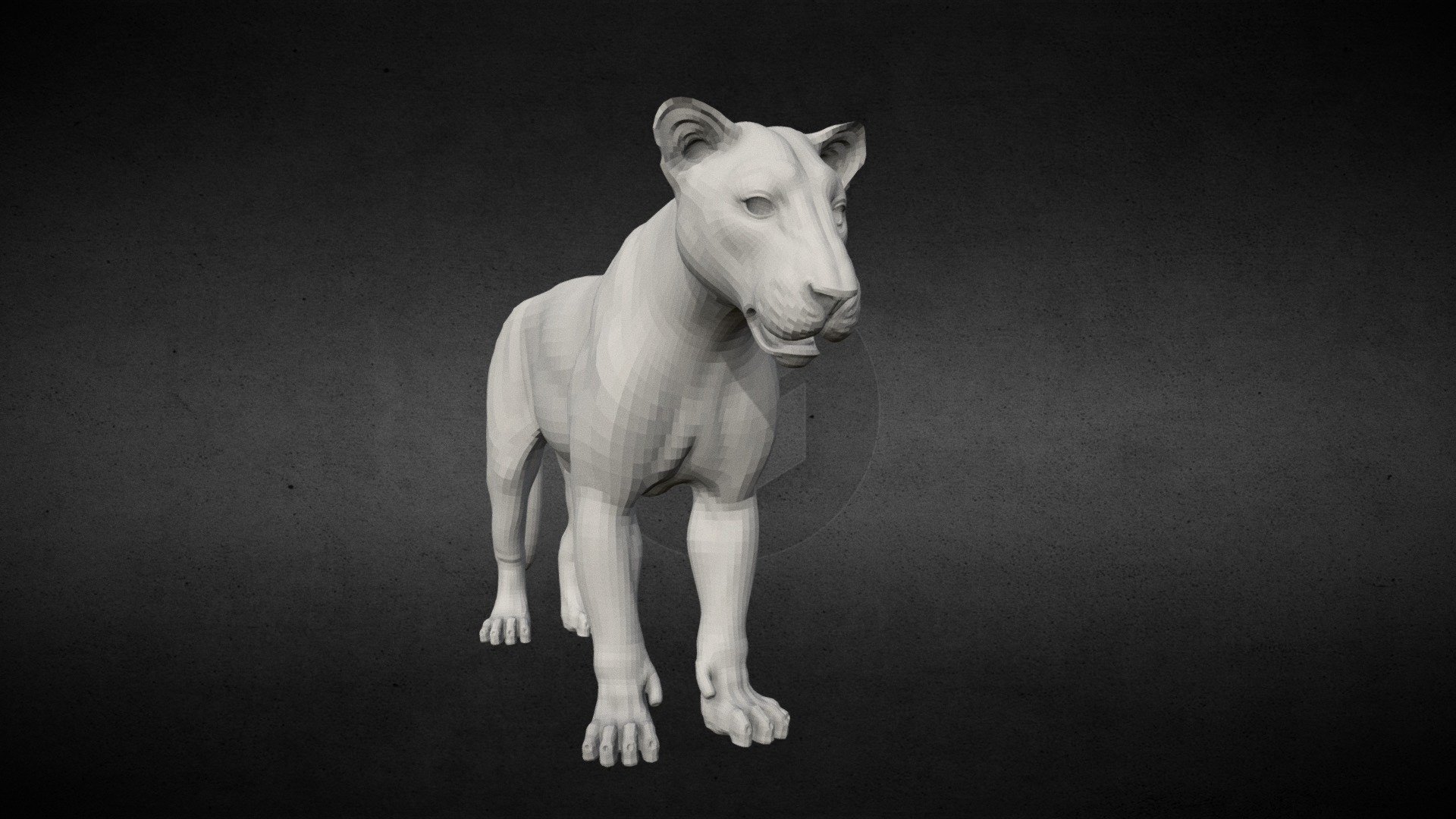 Lion-base Mesh - 3D model by Vraj (@jadavvraj100) [99f0994] - Sketchfab