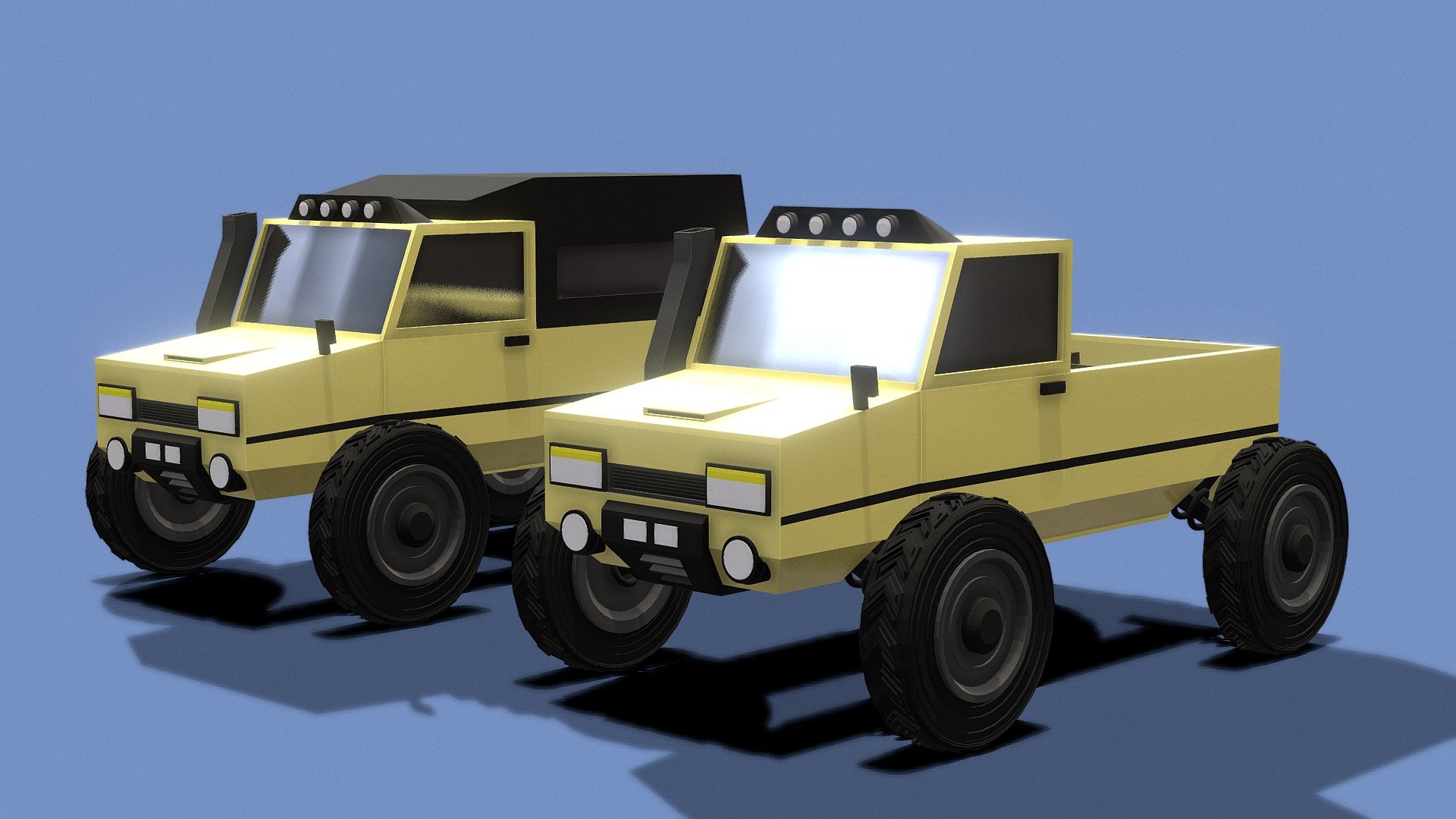 Low-poly Offroad Car - Download Free 3D model by Mpgs.studio3DModels ...