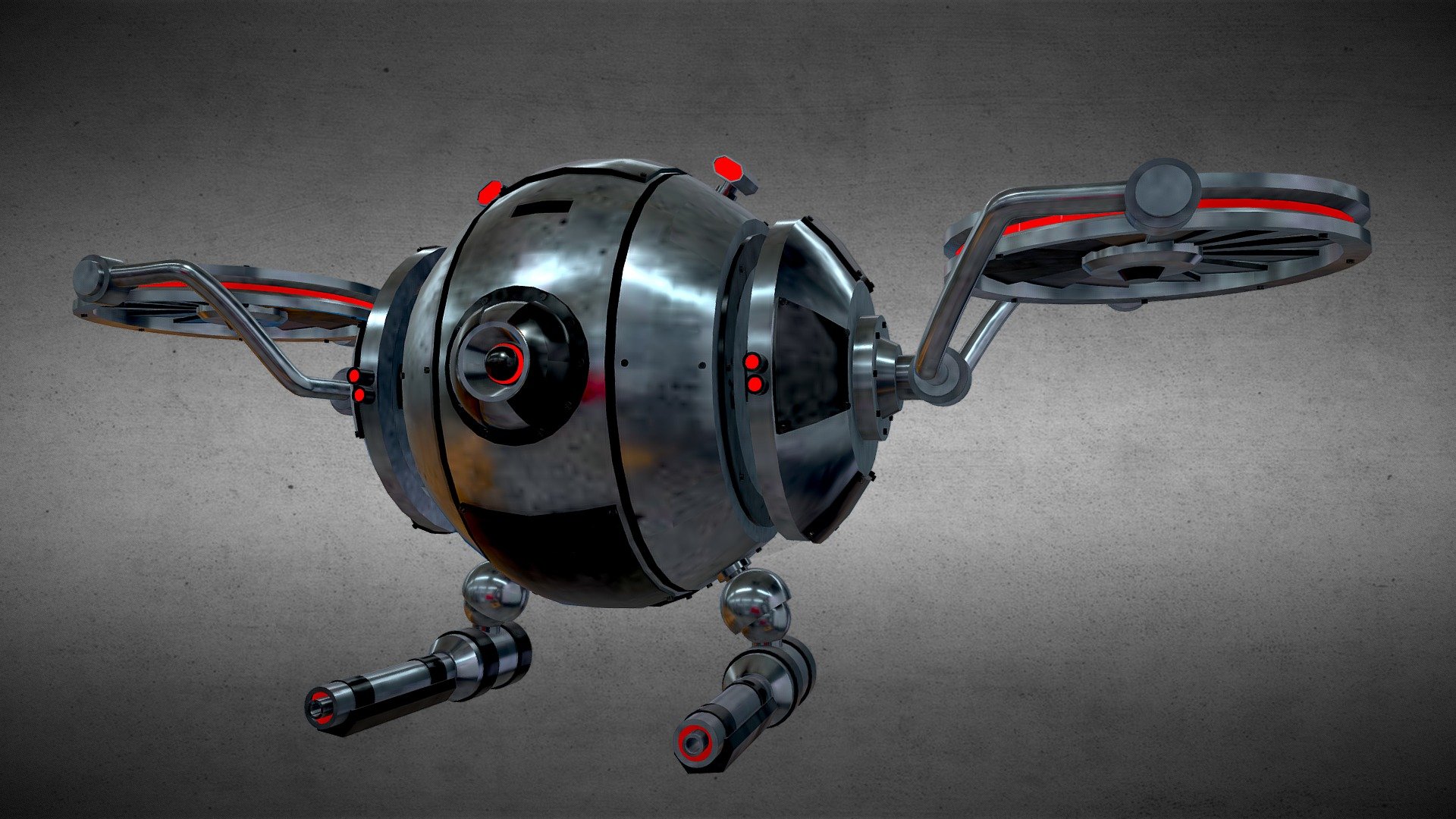 Security Drone - Download Free 3D model by skylake939 [99f1b96] - Sketchfab