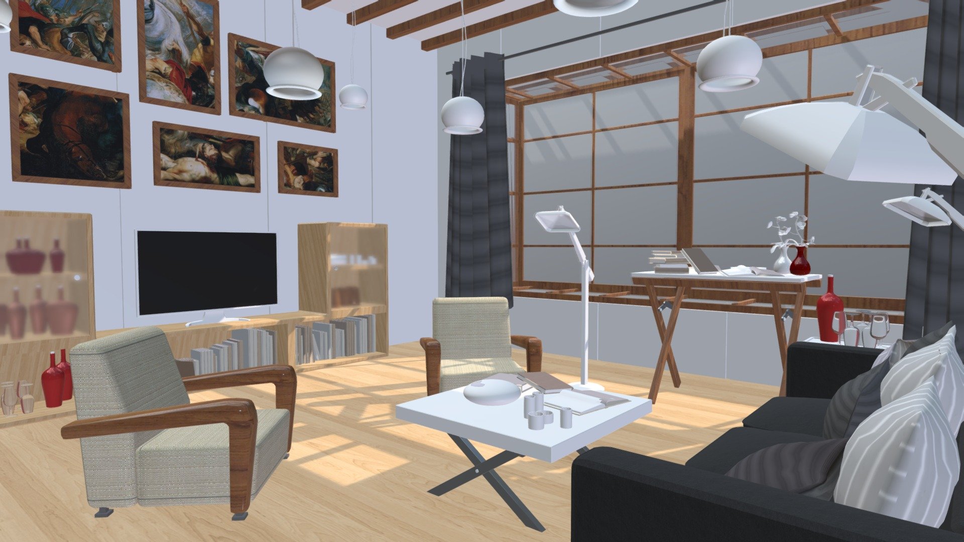 Ikea Alike Room - 3D model by Ash (@adt104105) [99f1ba8] - Sketchfab