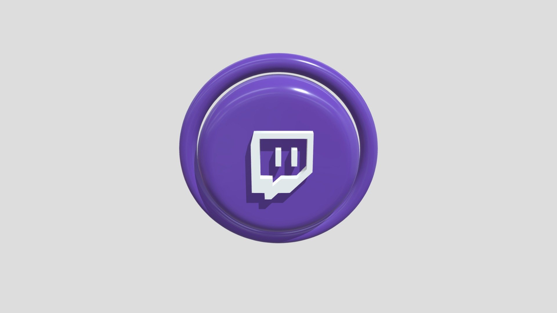 3D Twitch Logo - Download Free 3D model by pengedarseni [99f59f0 ...