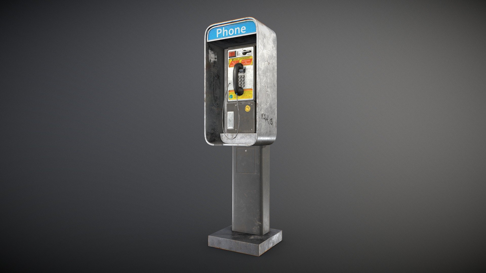Phone Booth - Low Poly - Buy Royalty Free 3D model by MSWoodvine ...