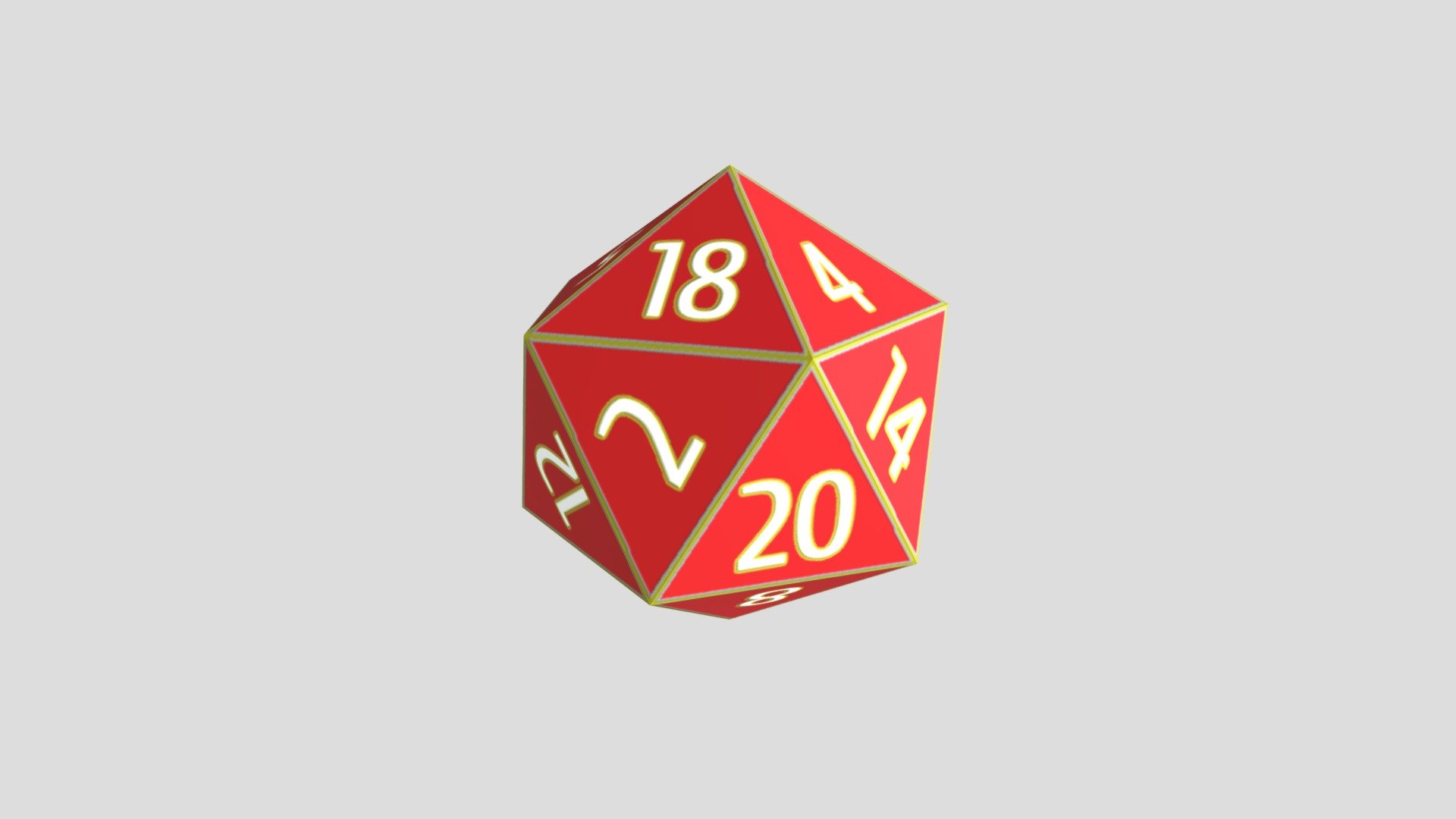 D20 - 3D model by MatthewDavisGameArt [99f5dd2] - Sketchfab
