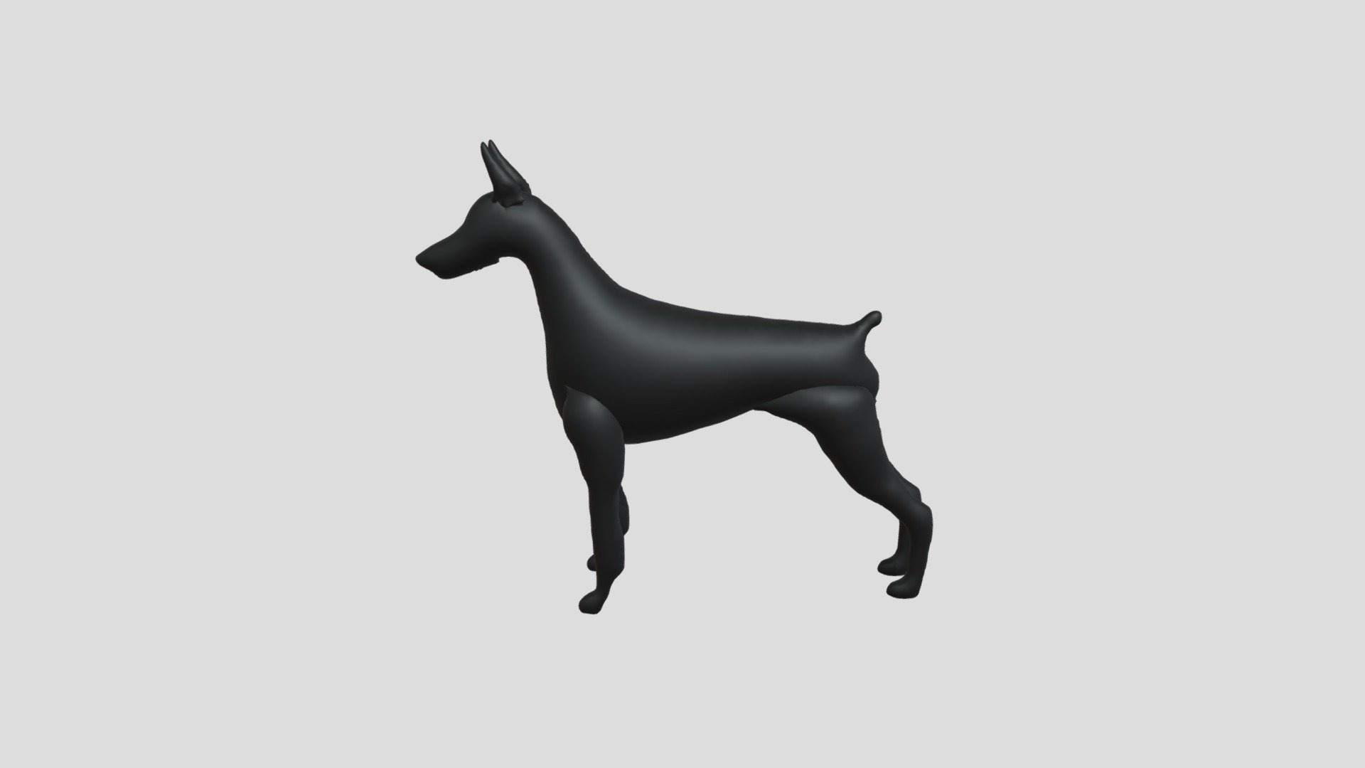 Doberman Low Poly - 3D model by Milos02 [99f687c] - Sketchfab