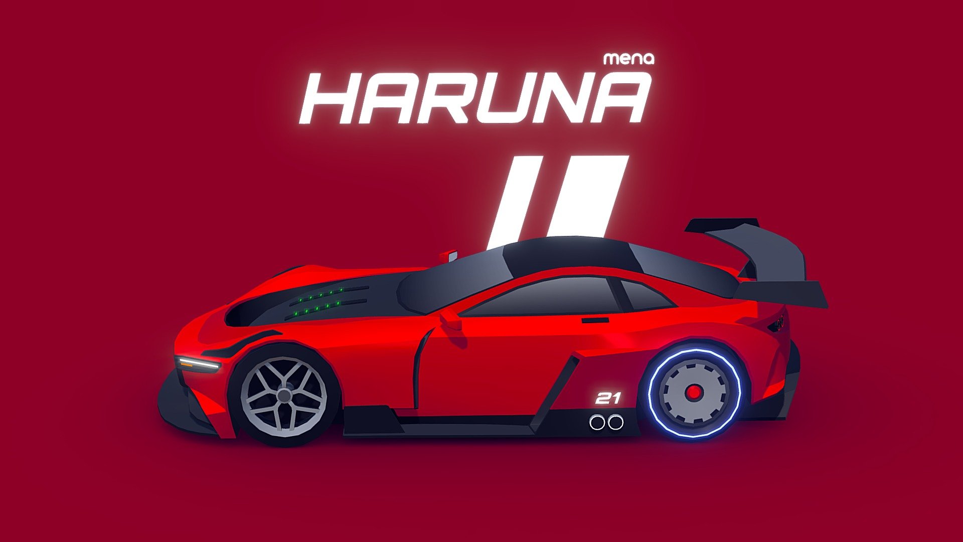 ARCADE: "Haruna" Sci-Fi Racing Car - 3D model by Mena (@MenaStudios ...