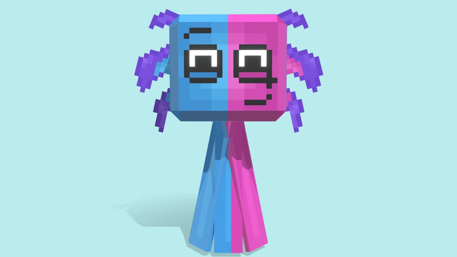 Minecraft OC Sprunki Semihemi - Download Free 3D model by RavenBlox ...