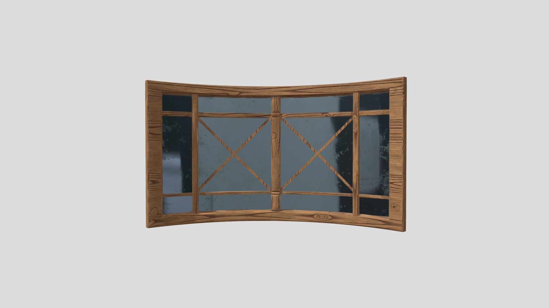 Window Curved - 3D model by Alexander-Johnston [99fdd2b] - Sketchfab