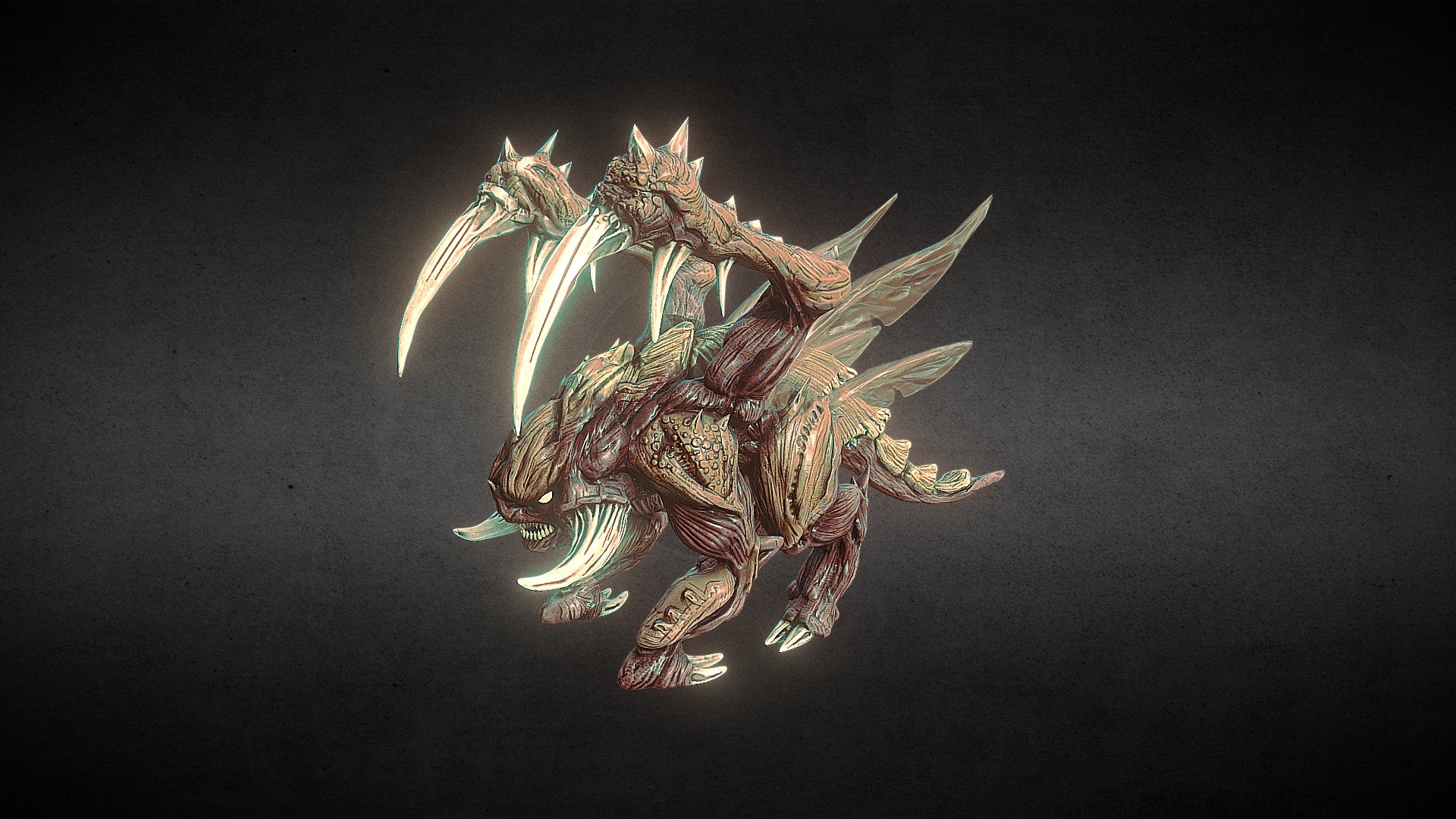 Zergling fan art 001 - 3D model by Mkounelakis [99fe764] - Sketchfab
