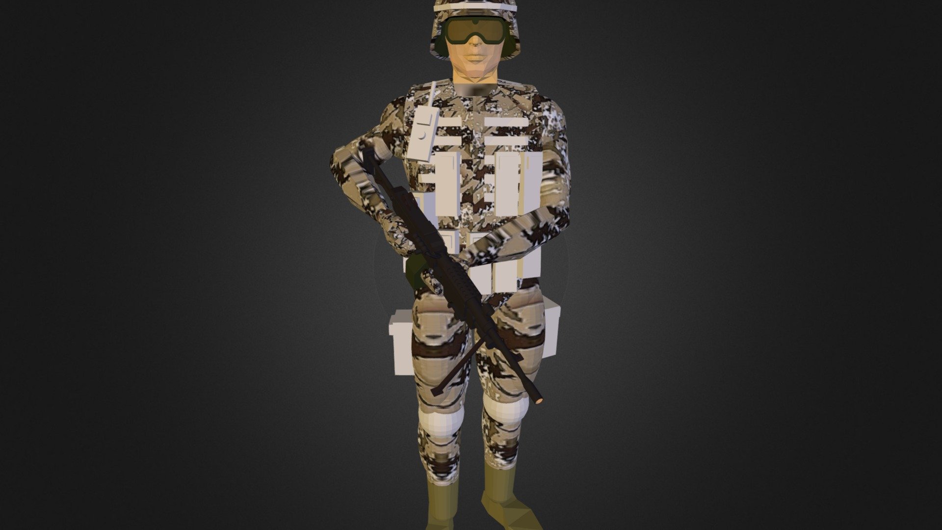 US ARMY SOLDIER - 3D model by XxUsaTrancexX [9CMJrLj] - Sketchfab