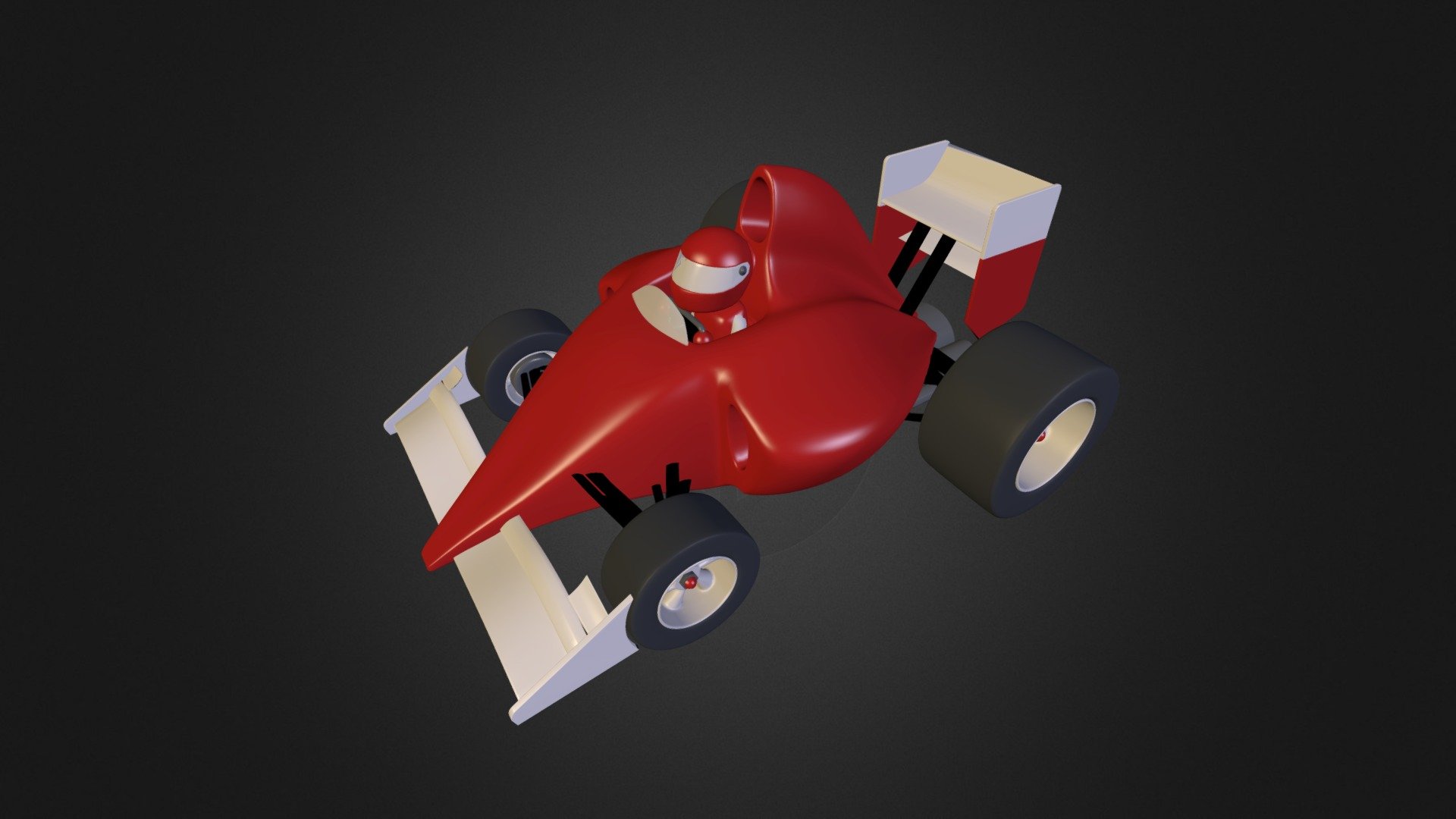 F1 Car Tooned - 3D model by pyradesign [9TADX8e] - Sketchfab