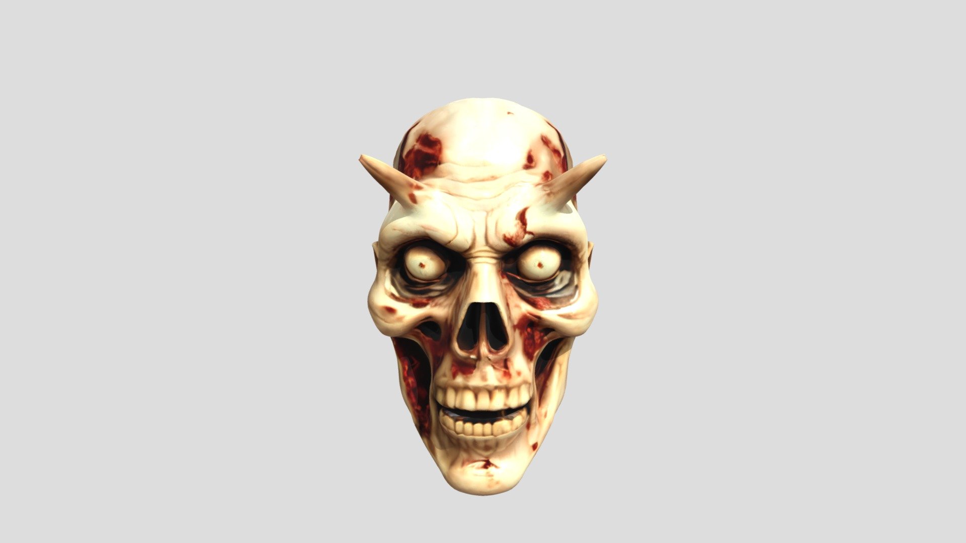 Zombie skull with rotting flesh - 3D model by CraZyLeS [9a00c05 ...