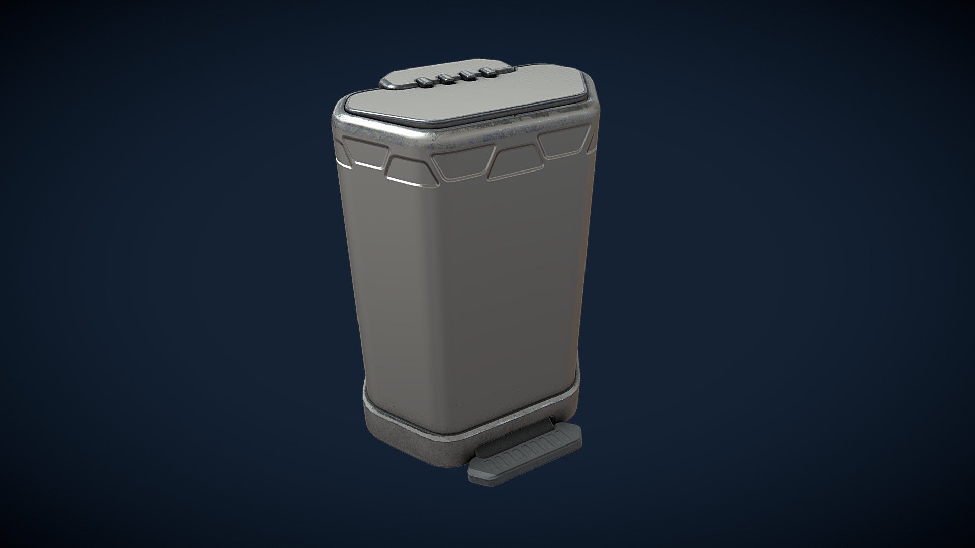 Sci-Fi Trash Can - Download Free 3D model by Sharpsterman [9a00da2 ...