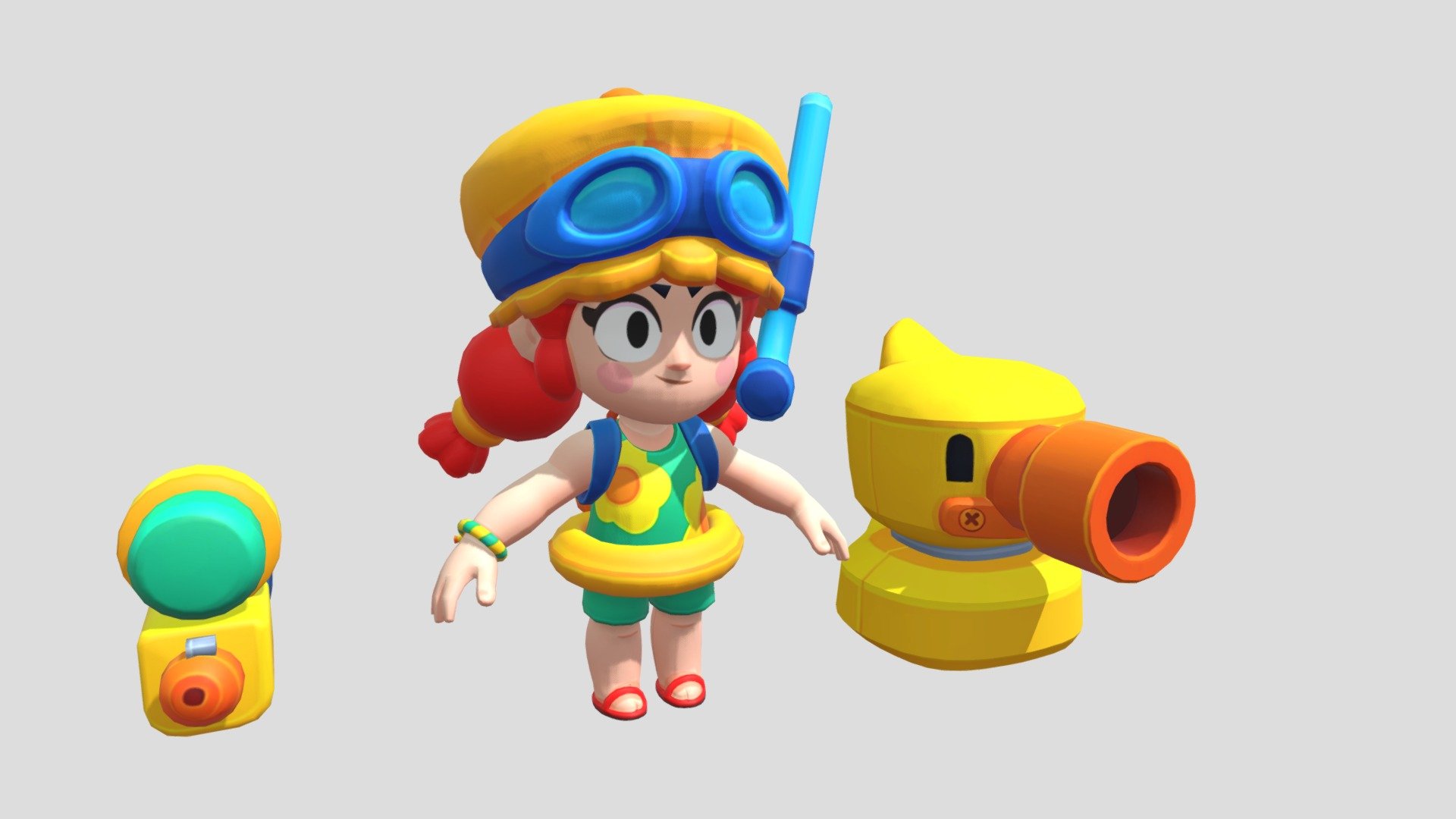 Summer Jessie Remodel - Download Free 3D model by Brawl2024 ...