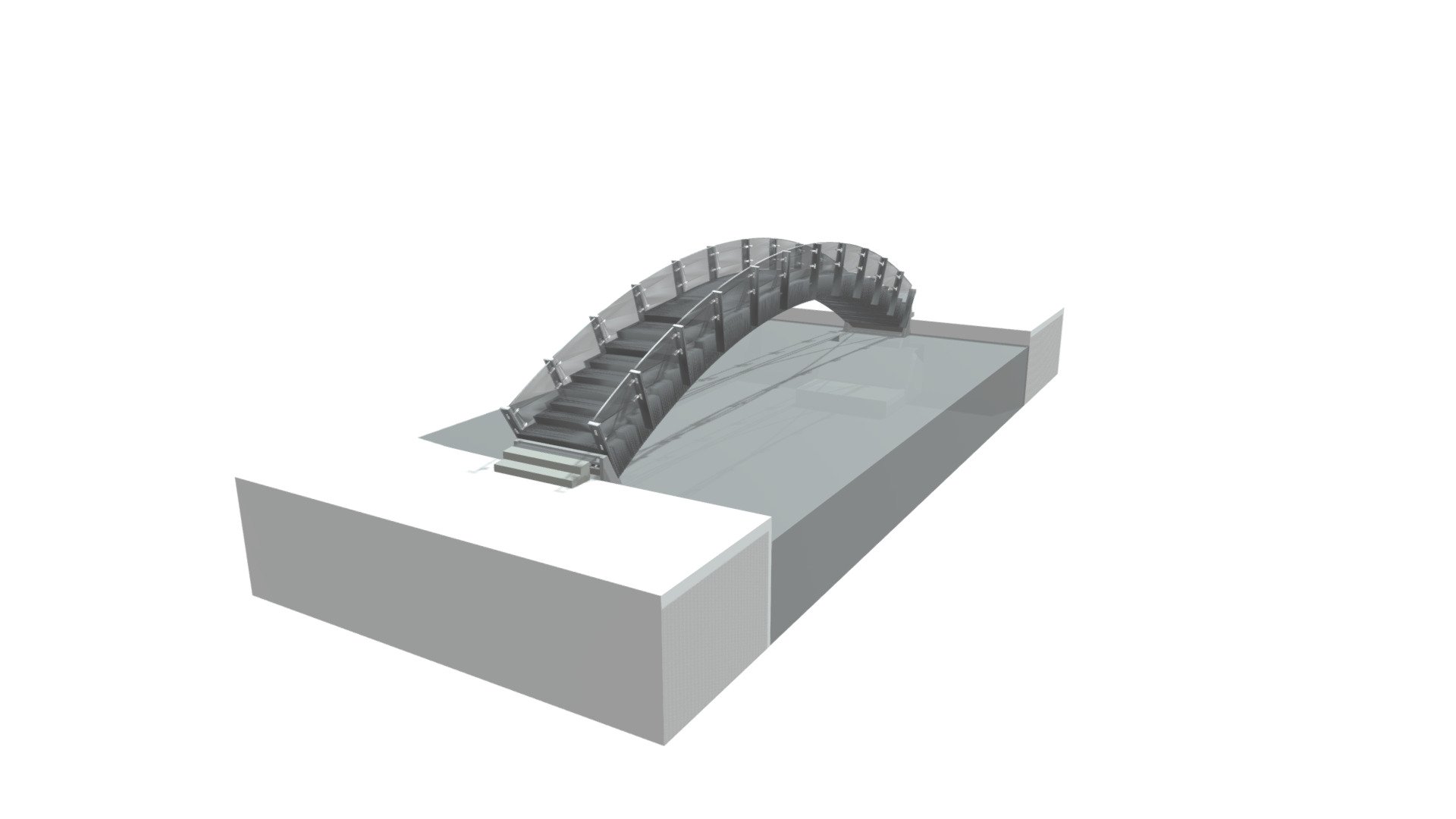 Venice invisible walkway bridge 3D - 3D model by Anders Macht ...