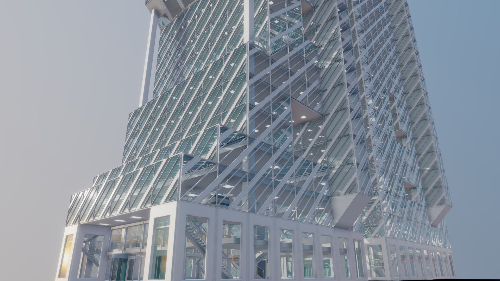 Office Building Tower 3 - Buy Royalty Free 3D model by Giimann [9a08b48 ...