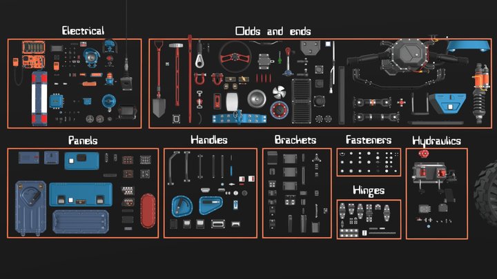 Kitbash 3D models - Sketchfab