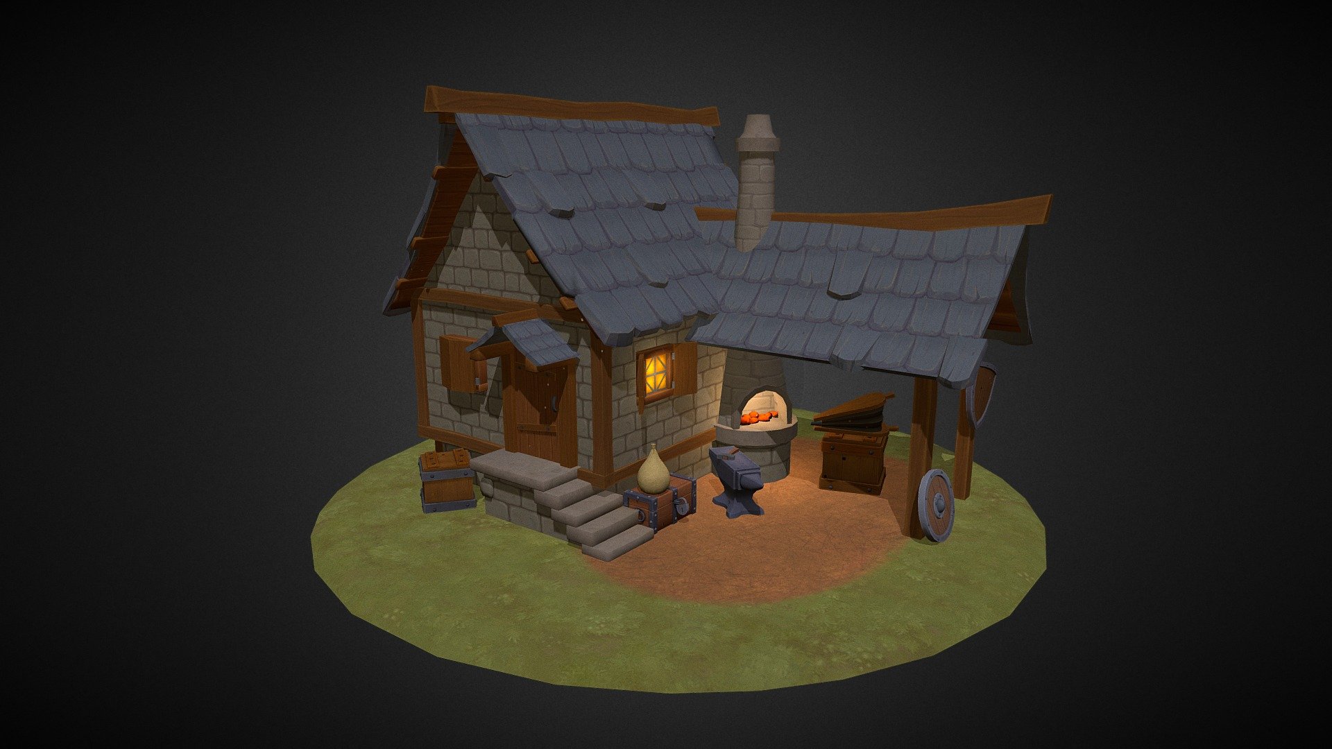 Stylized forge - 3D model by Don_Dzen [9a0a7e1] - Sketchfab