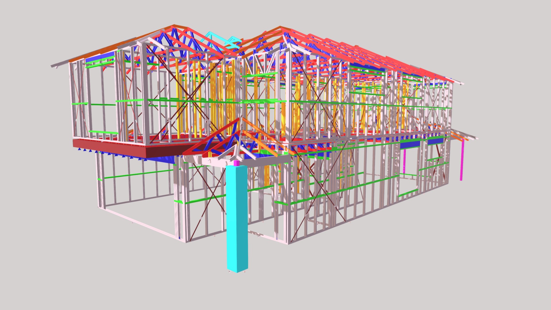 2 Storey House - 3D model by enduroframe [9a0b6a4] - Sketchfab