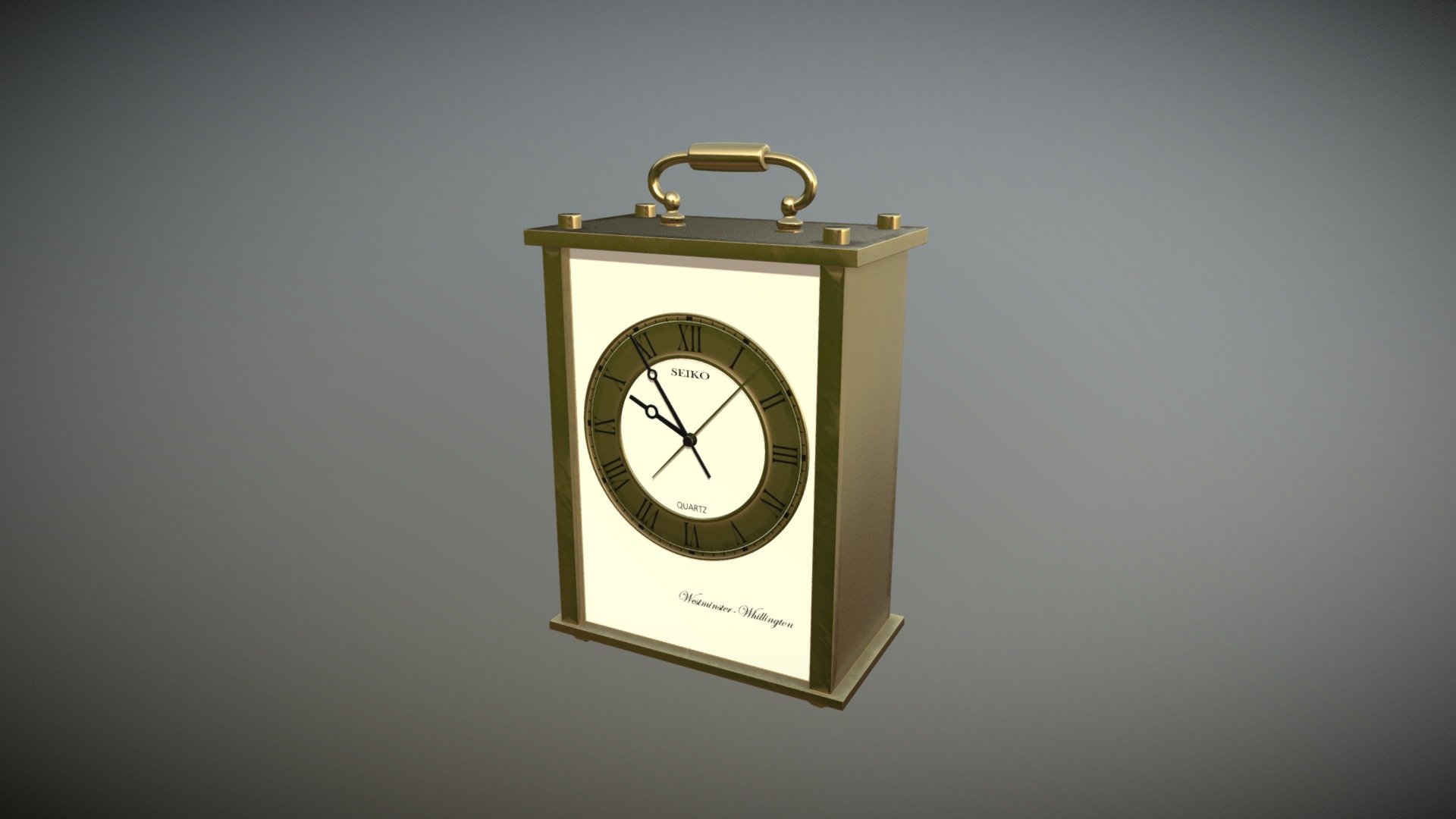 Vintage clock - Buy Royalty Free 3D model by IrisProcess [9a0d10c ...