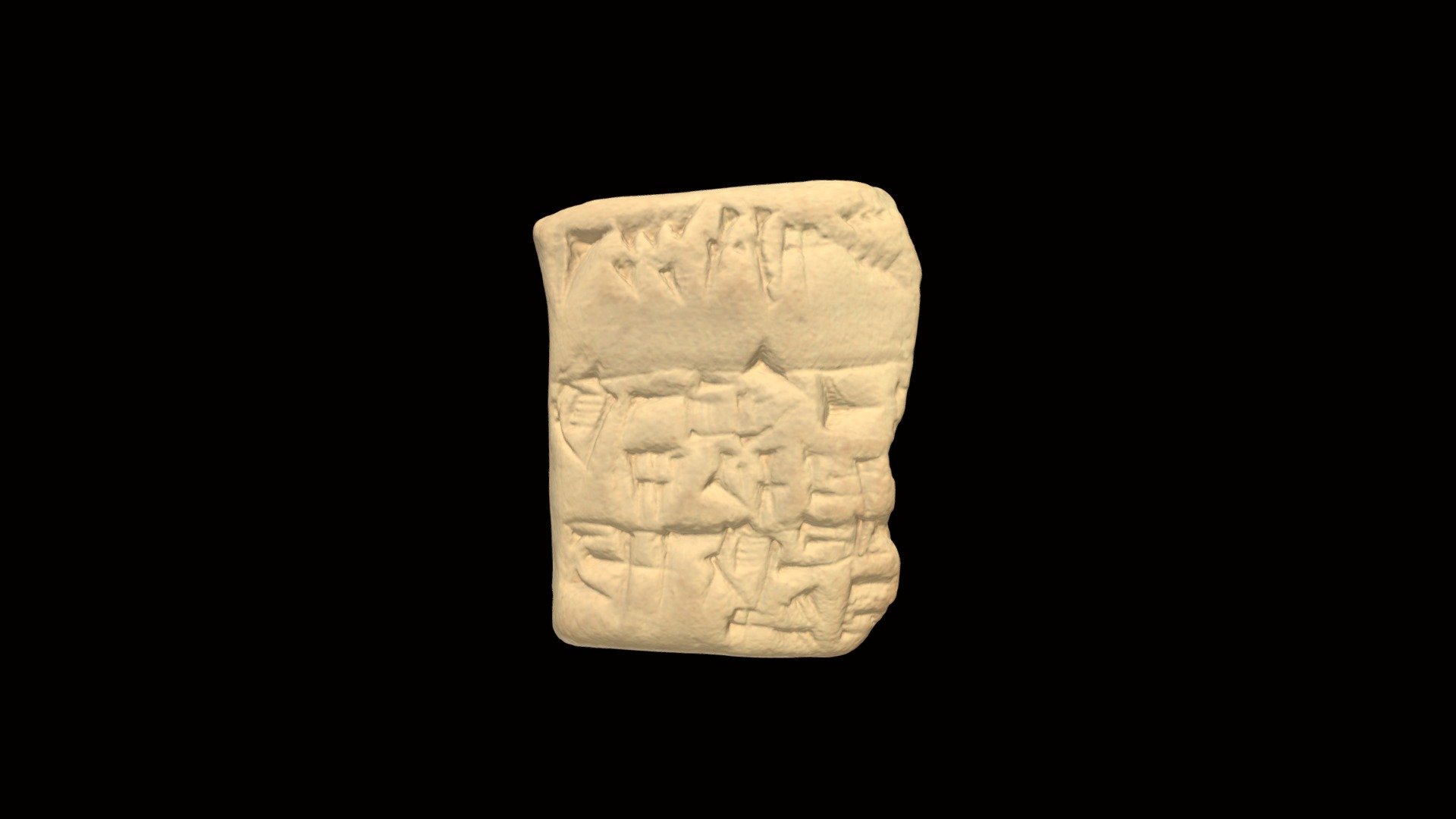Cuneiform Tablet HMANE1899.2.210 - 3D model by Harvard Museum of the ...