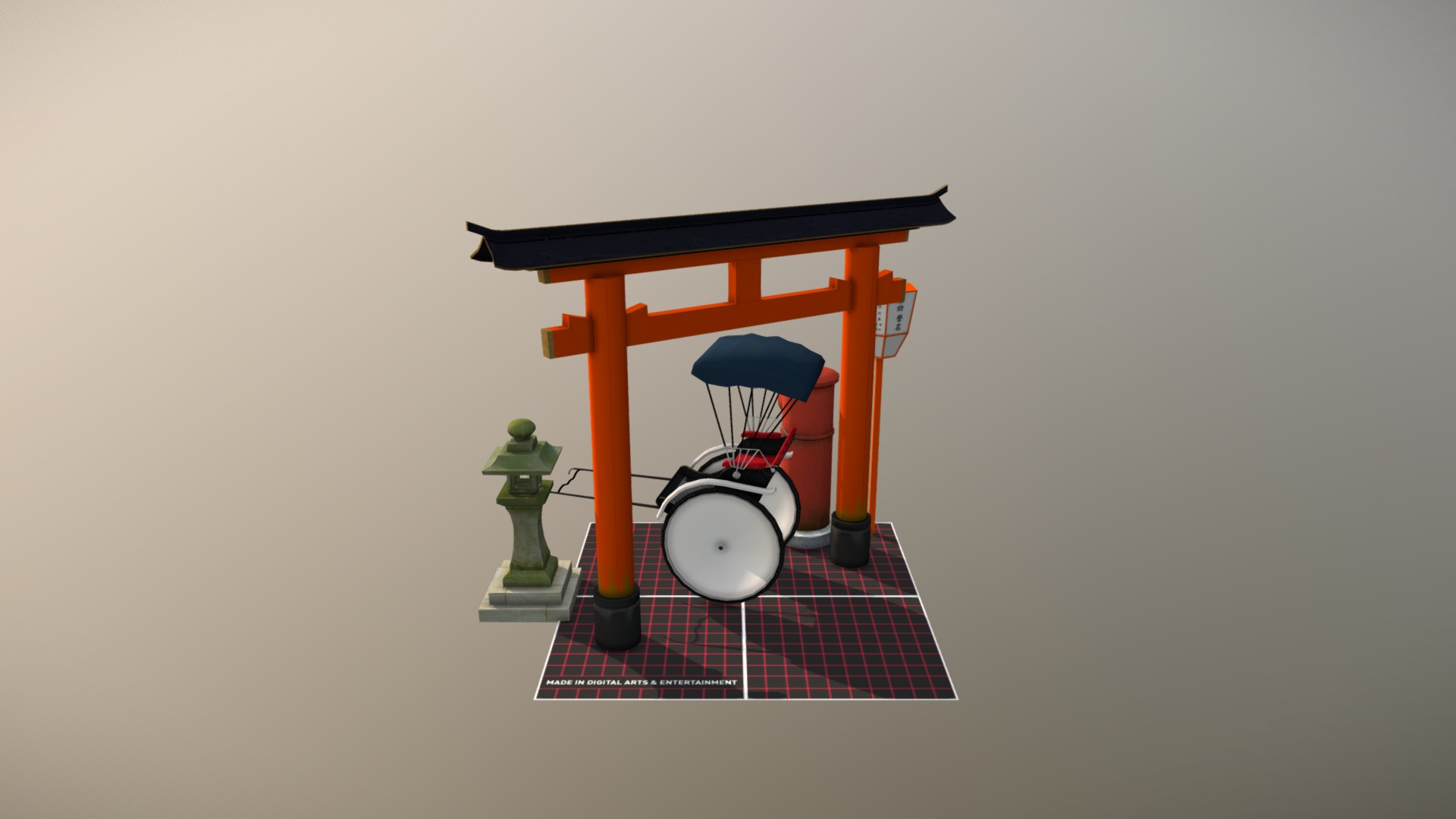 5 Props Cityscene Kyoto - 3D model by Niels.Joosens [9a0e503] - Sketchfab