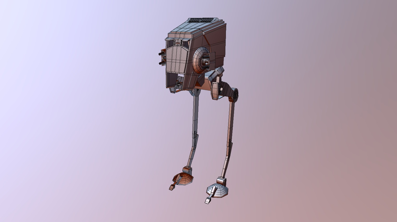 AT-ST [Starwars] - 3D model by Caleb yeager (@Yeager) [9a10e74] - Sketchfab
