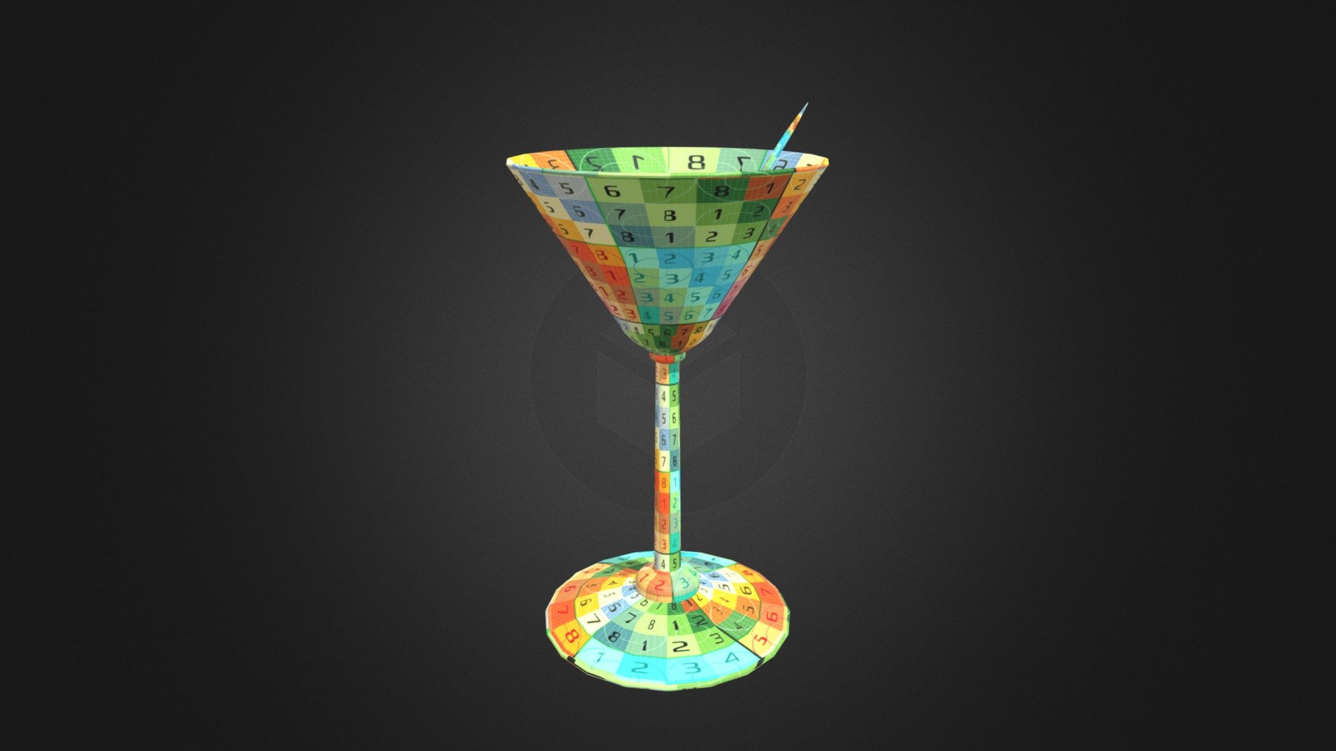 Object6UV - Martini Glass - Download Free 3D model by seannalaganke ...