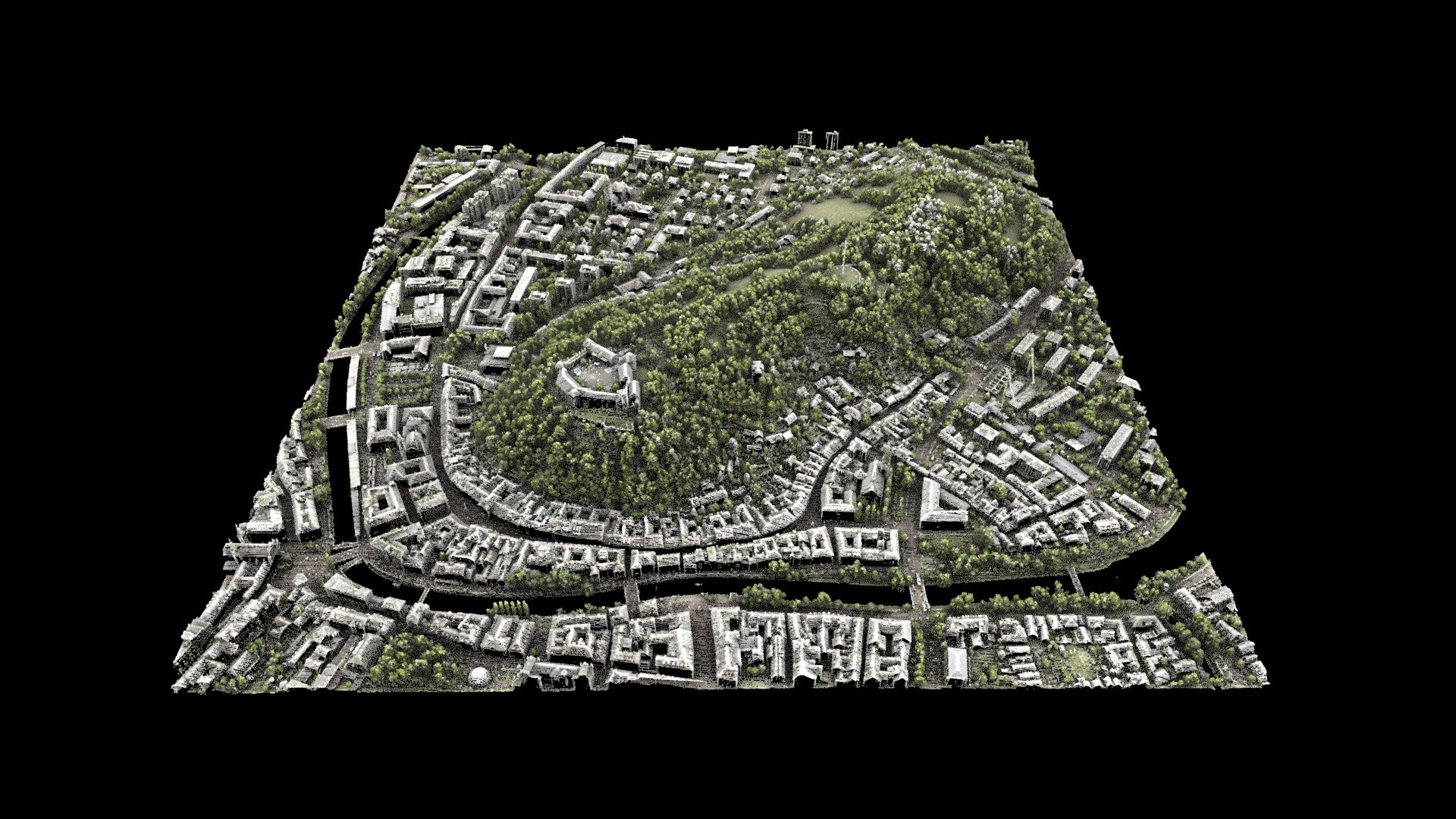 Ljubljana topography (animated) - 3D model by Philipp Urech (Topostudio ...