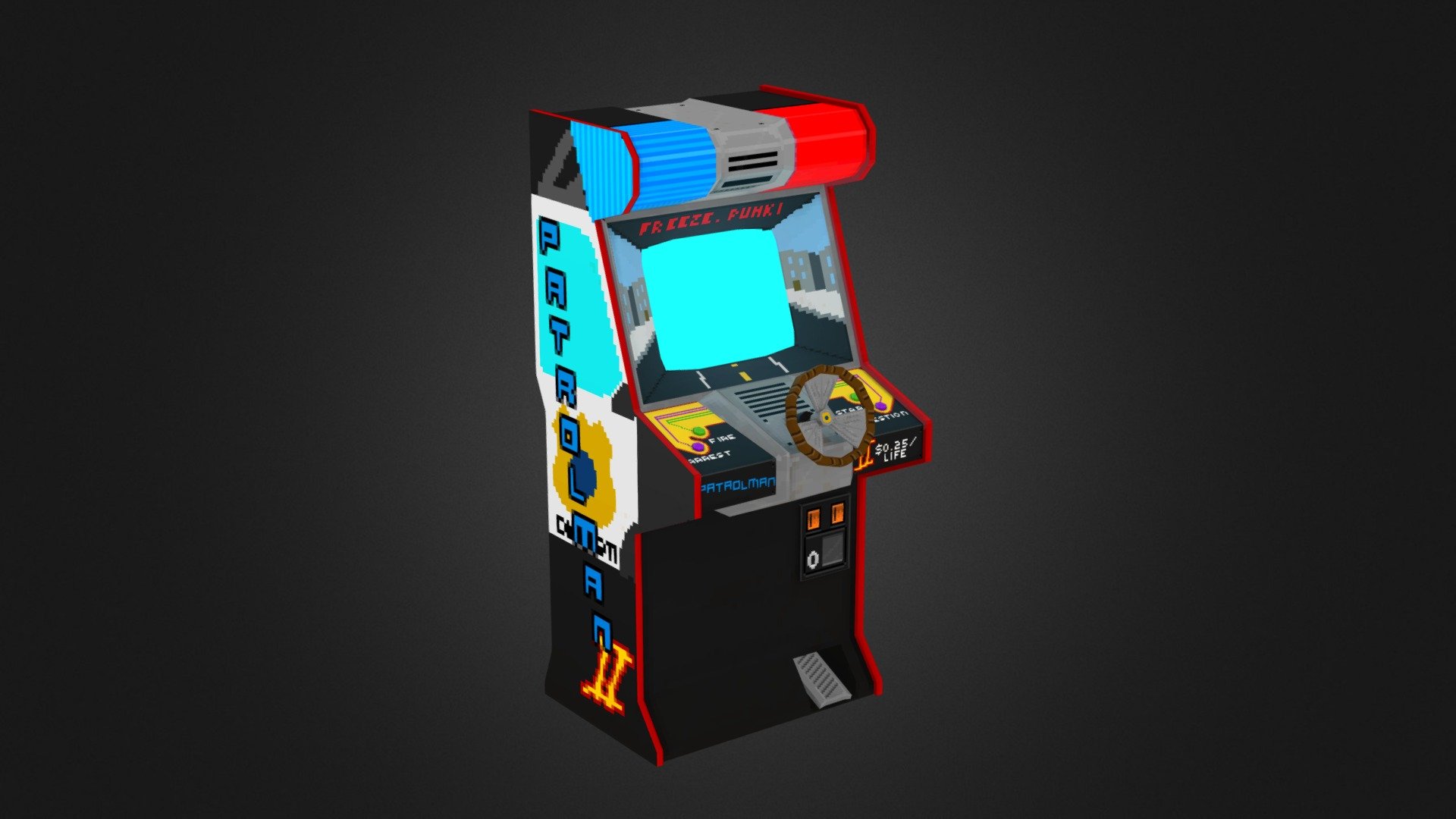 Arcade Cabinent - 3D model by Ben (@bbickle) [9a12990] - Sketchfab