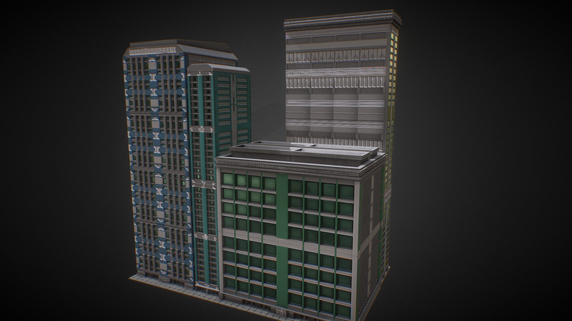 Low Poly Building Assets_13 - 3D model by _voxel_ [9a16d8e] - Sketchfab