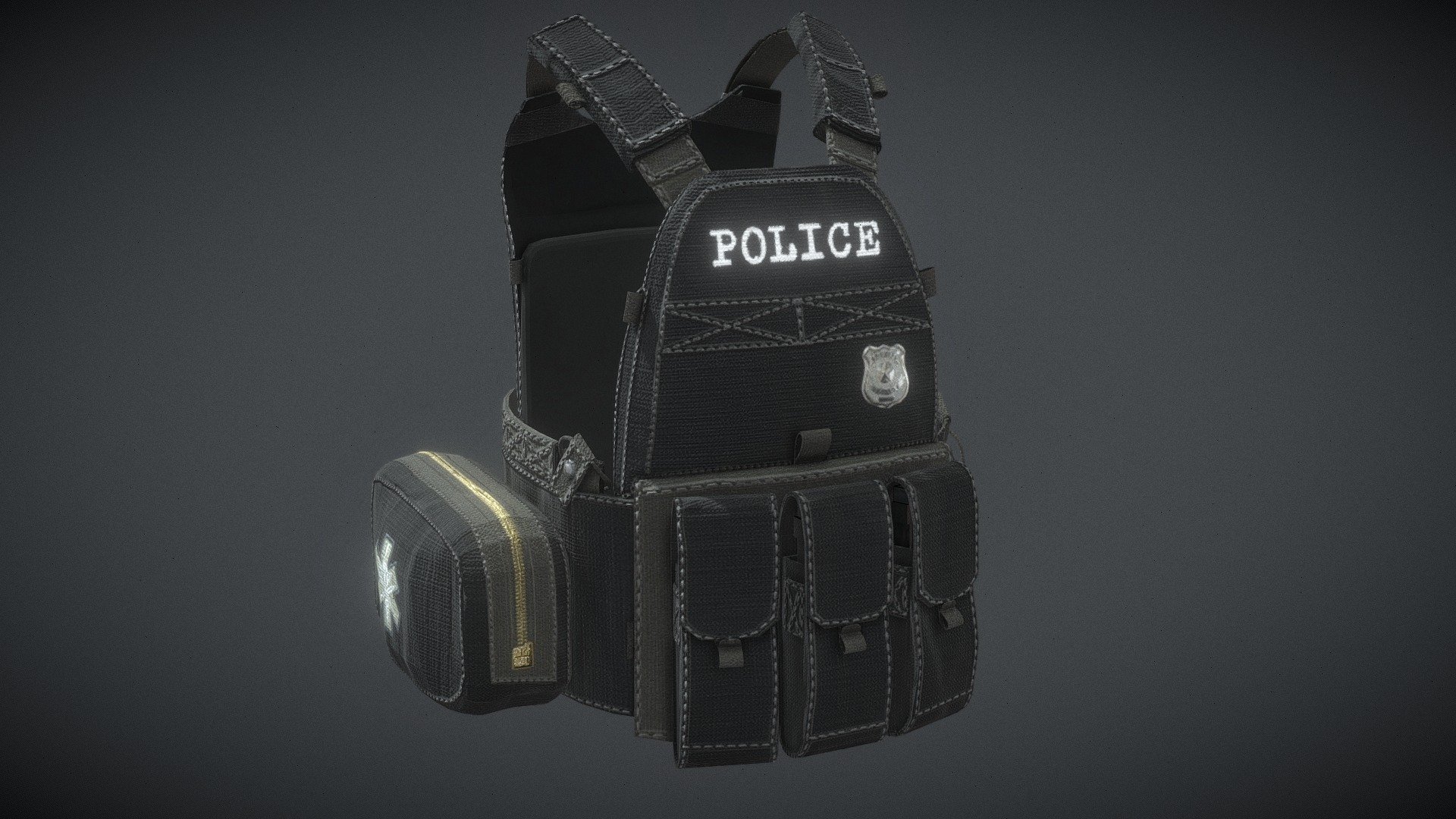 Police Body Armor - Download Free 3D model by D3D (@hell3879) [9a17031 ...