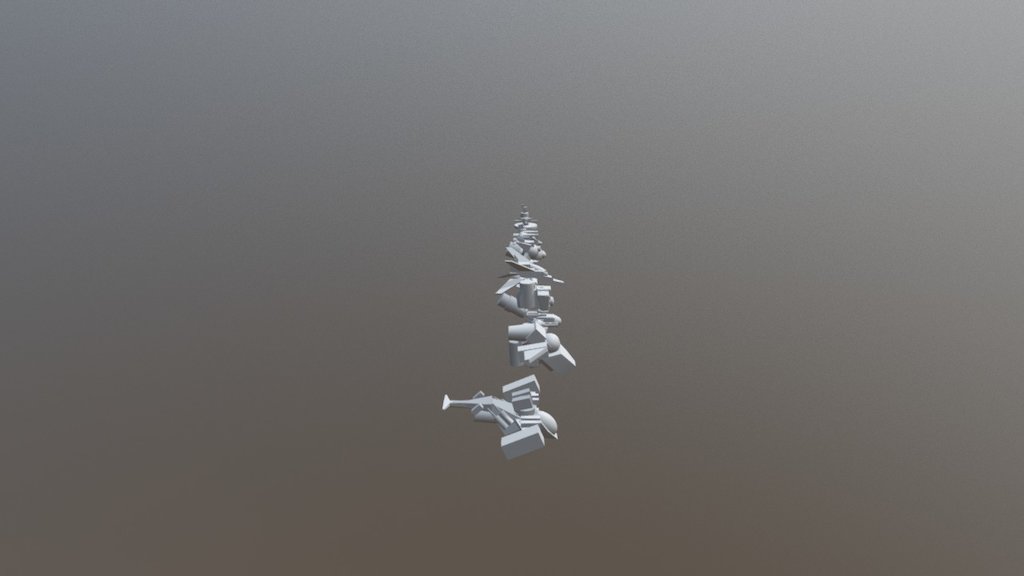 SpaceShip Bloking Model - Download Free 3D model by ImmoralGame ...